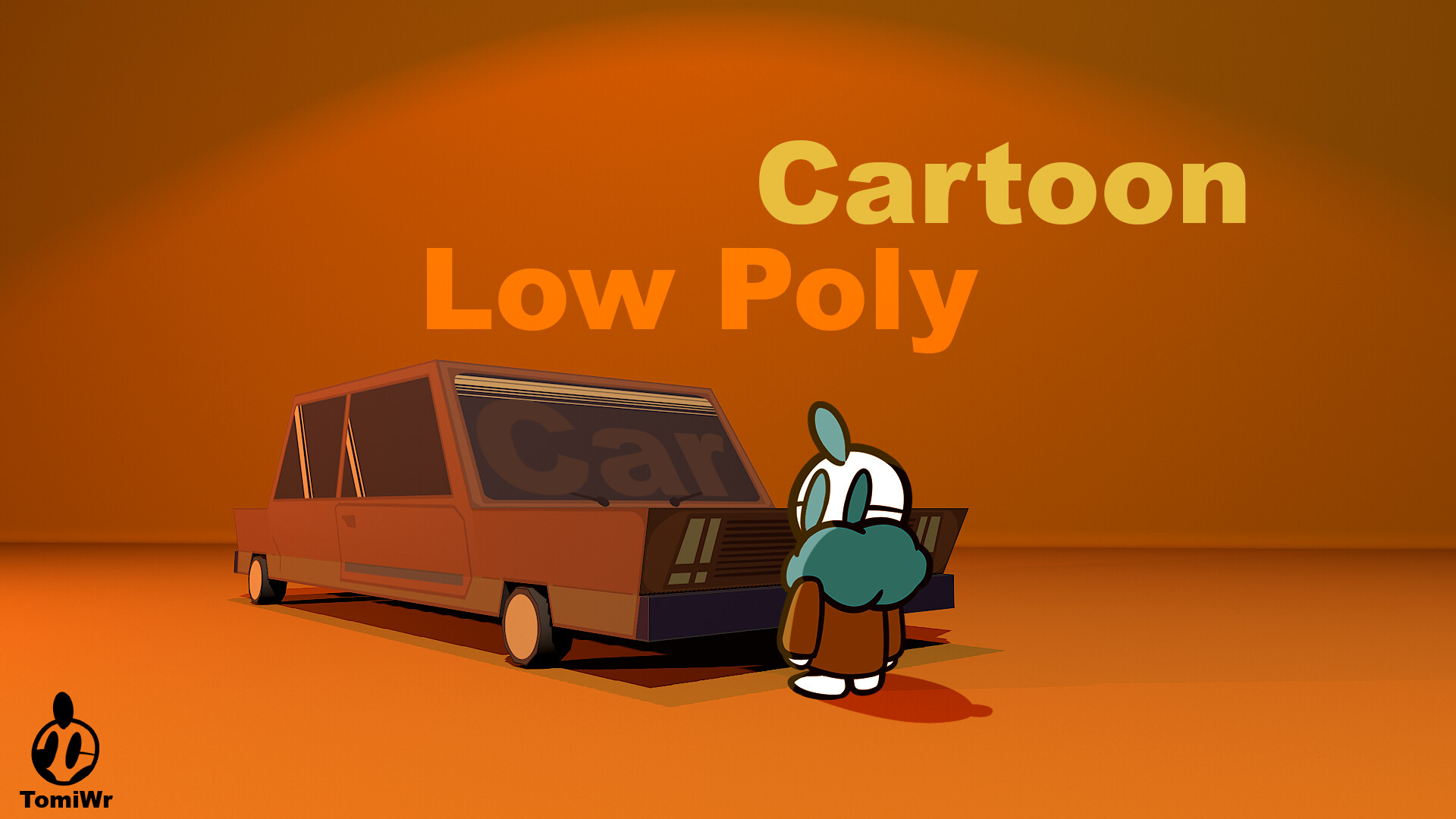 ArtStation - Cartoon Style Low Poly Car | by TomiWr