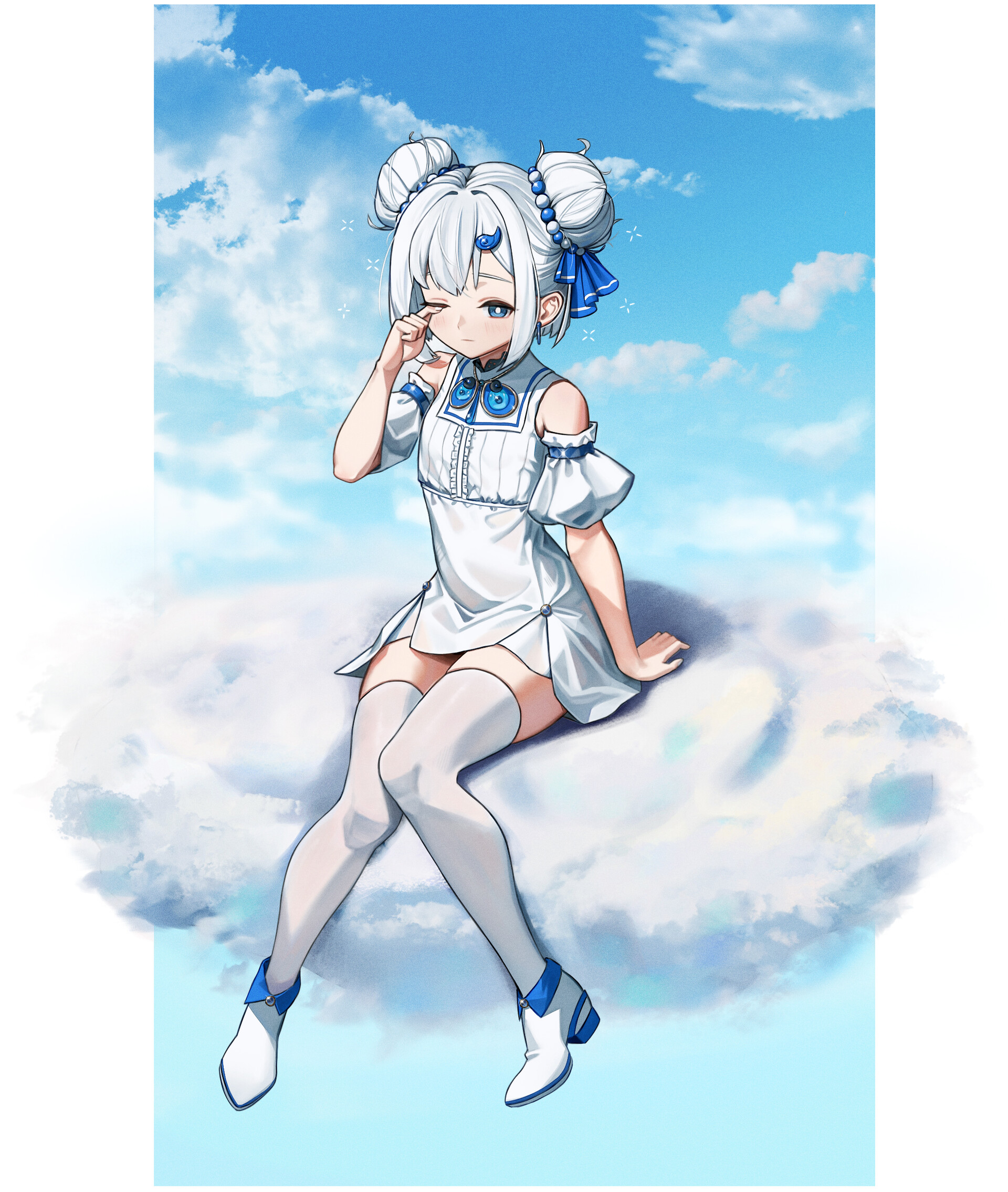 ArtStation - Cloud girl