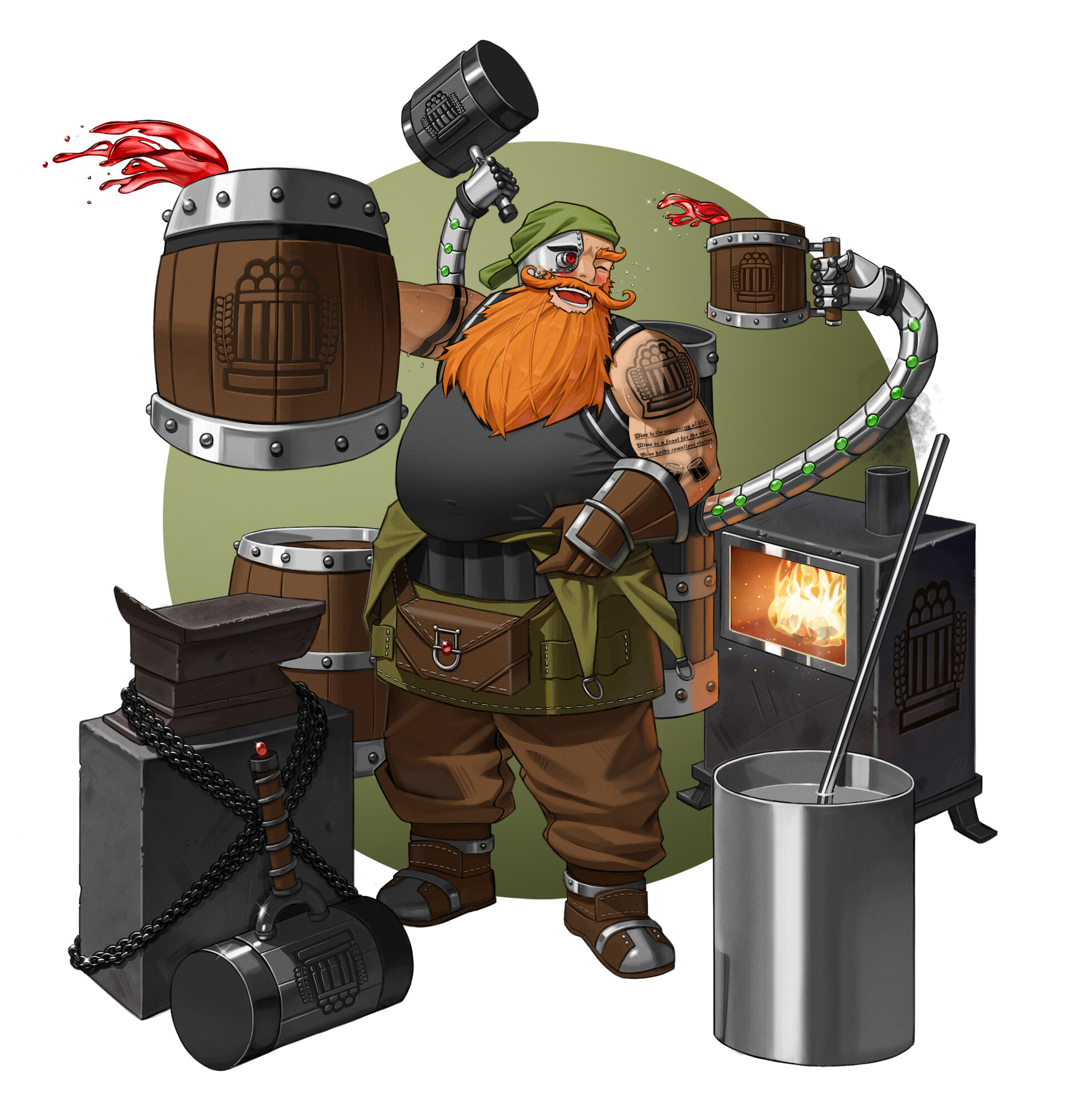 ArtStation - Drunkard Blacksmith