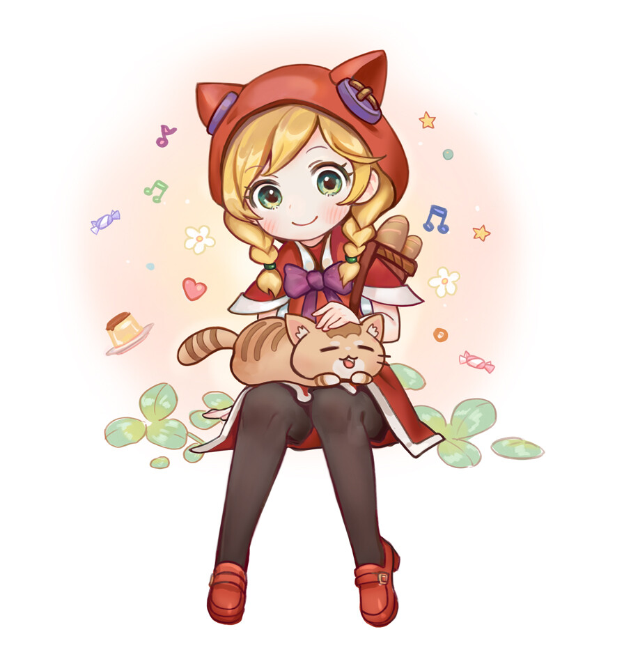 ArtStation - Annie with cat