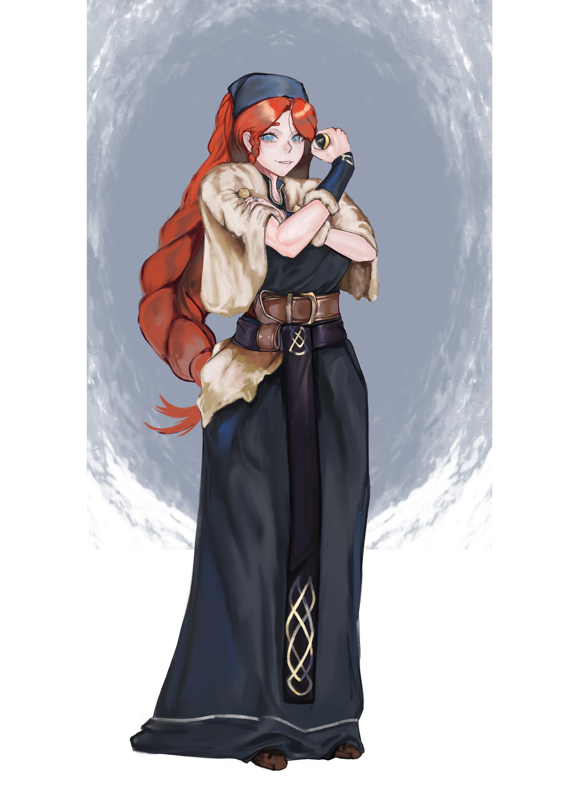 ArtStation - Commission Norse Women Pokemon trainer