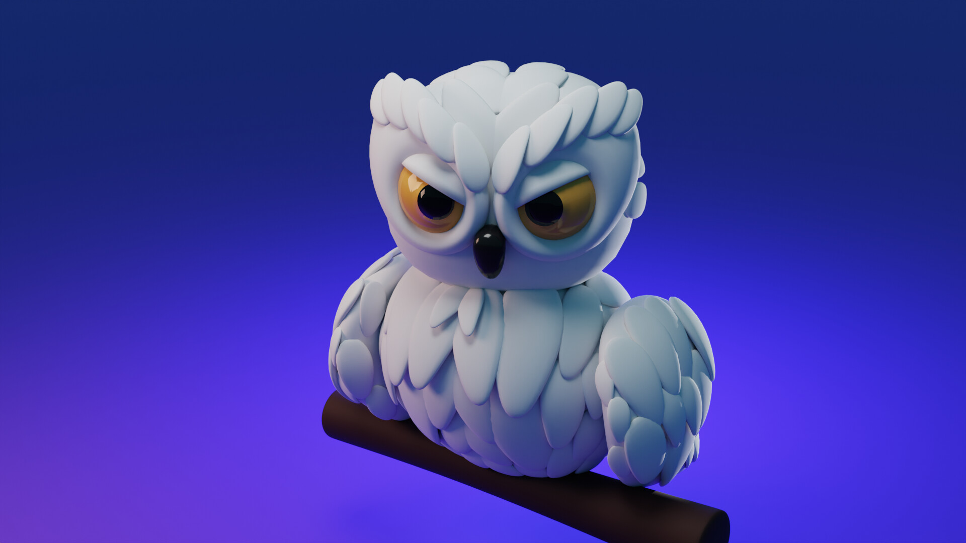 ArtStation - Owl on the Branch