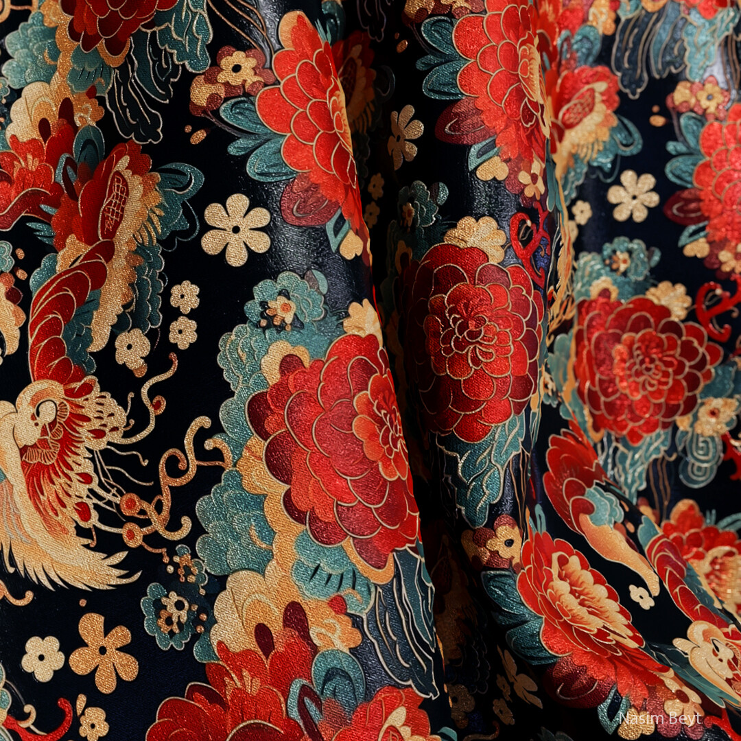 ArtStation - 50 Tileable Chinese New Year Pattern Fabric Materials ...