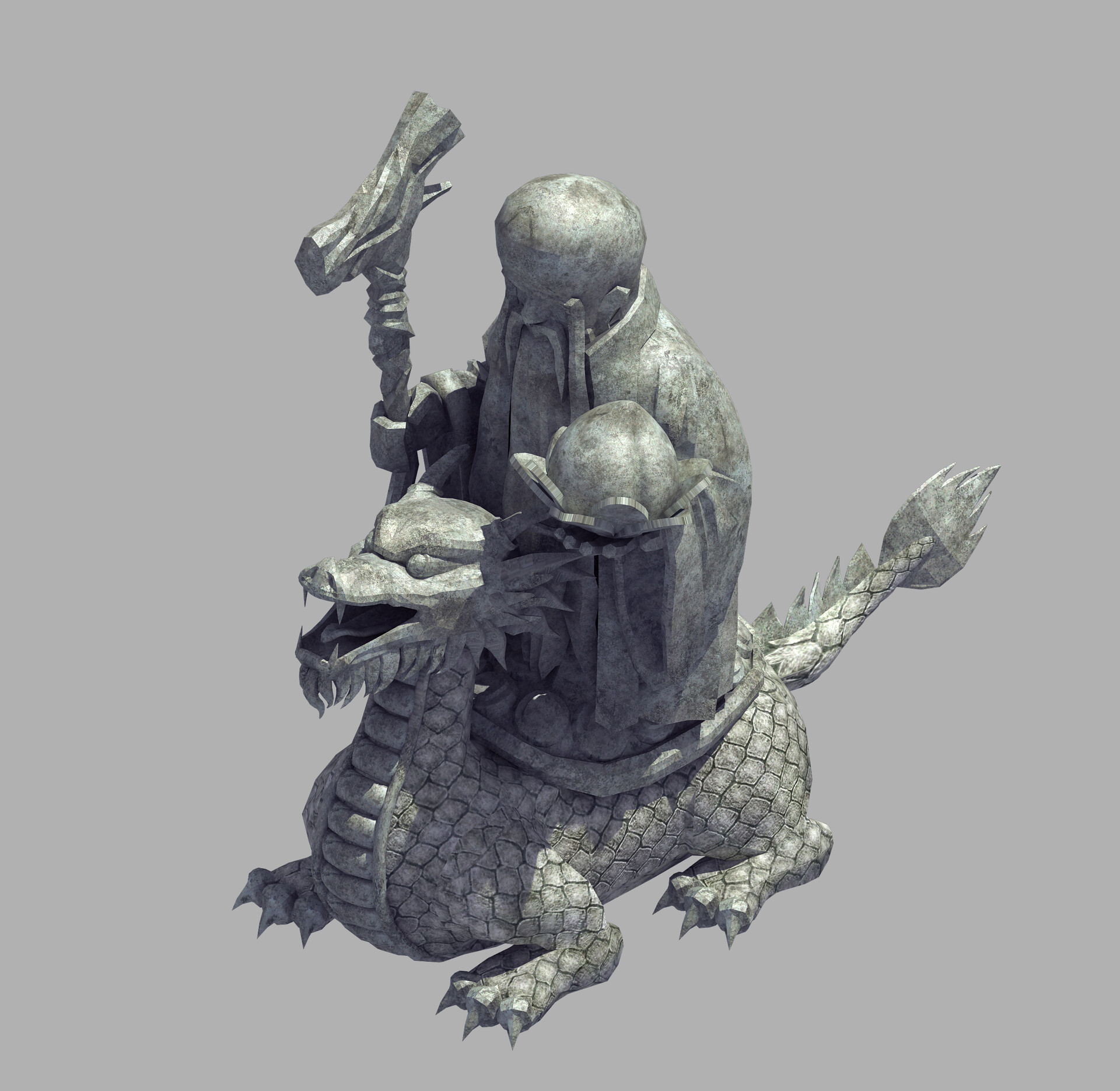 ArtStation - Mountain Stone Sculpture - Animal Statue 03