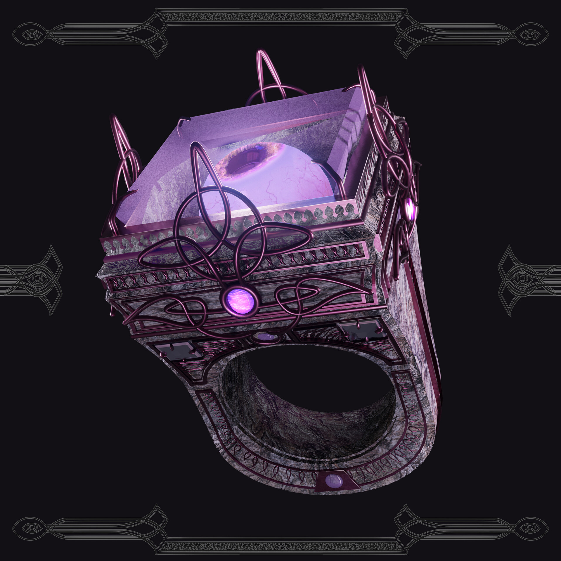 ArtStation - The ring and the stone of Eluned