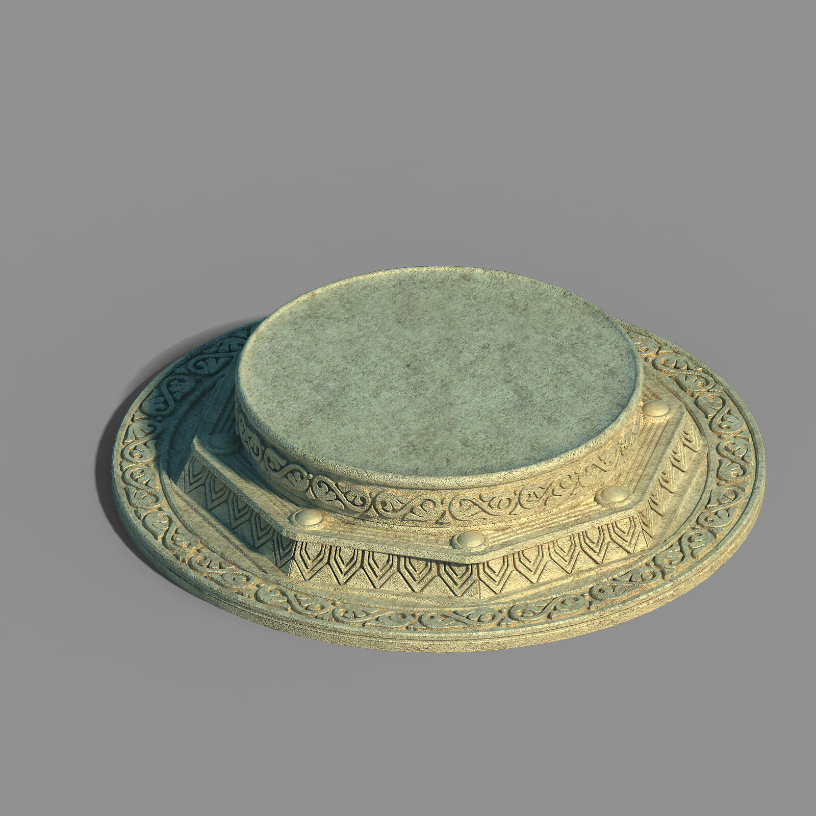 ArtStation - Stone - Round base