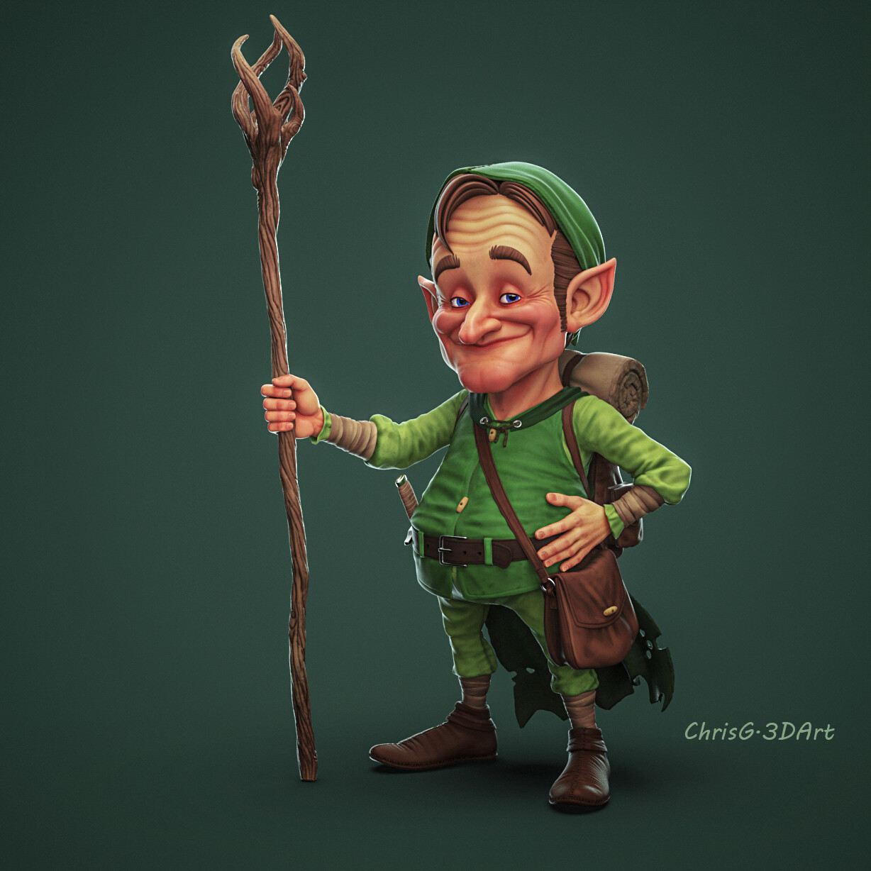 ArtStation - Robin, the elf forest