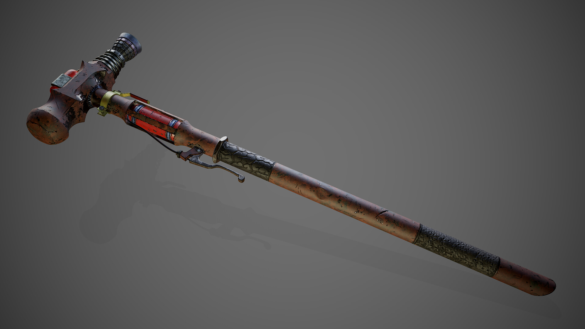 ArtStation - Hammer (practice of texturing in Borderlands style)