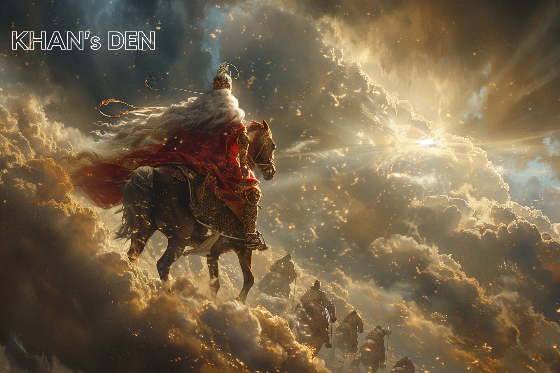 ArtStation - A Turkic General Flying towards Heaven (Tengrism)