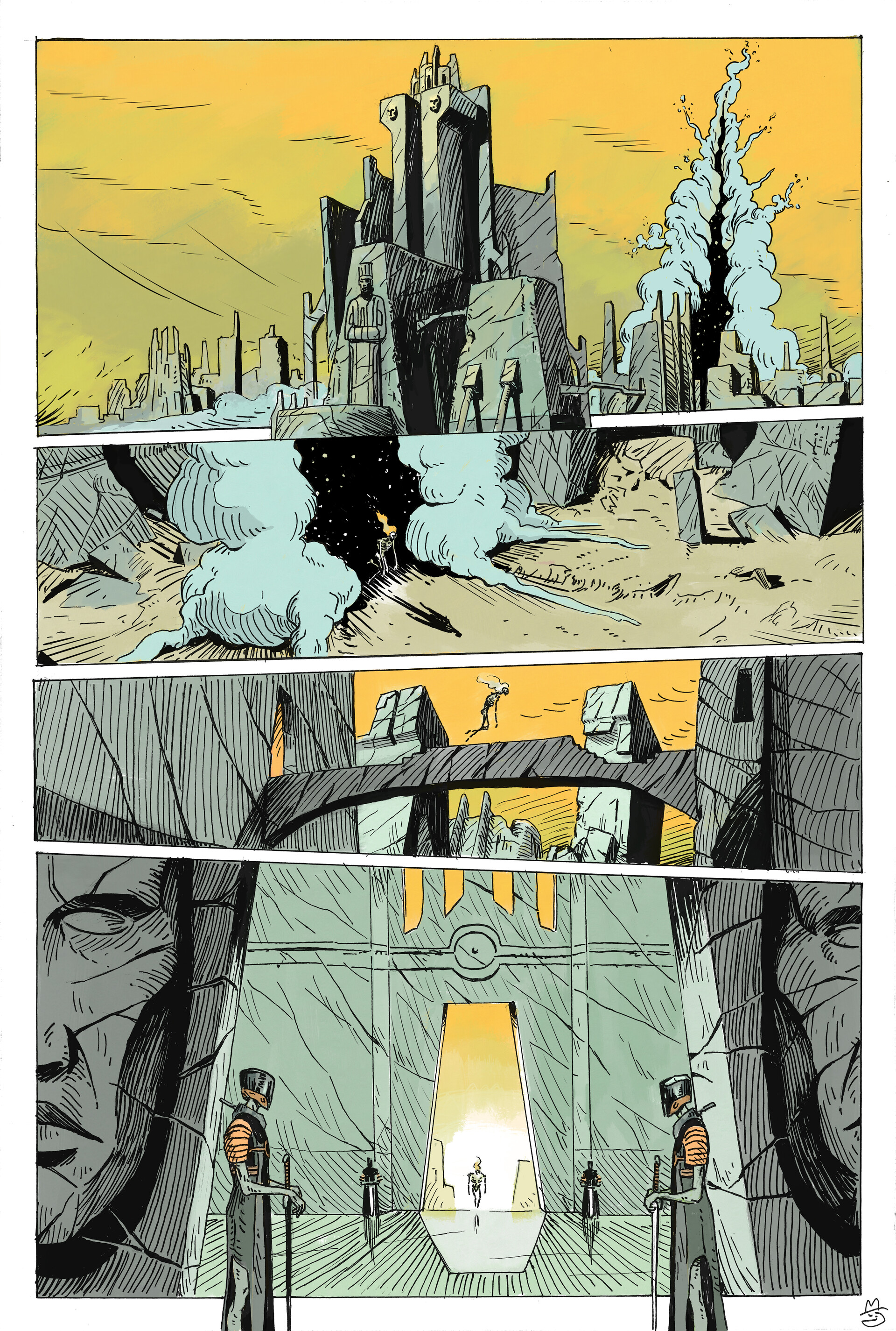 ArtStation - Land of the Dead comic pages