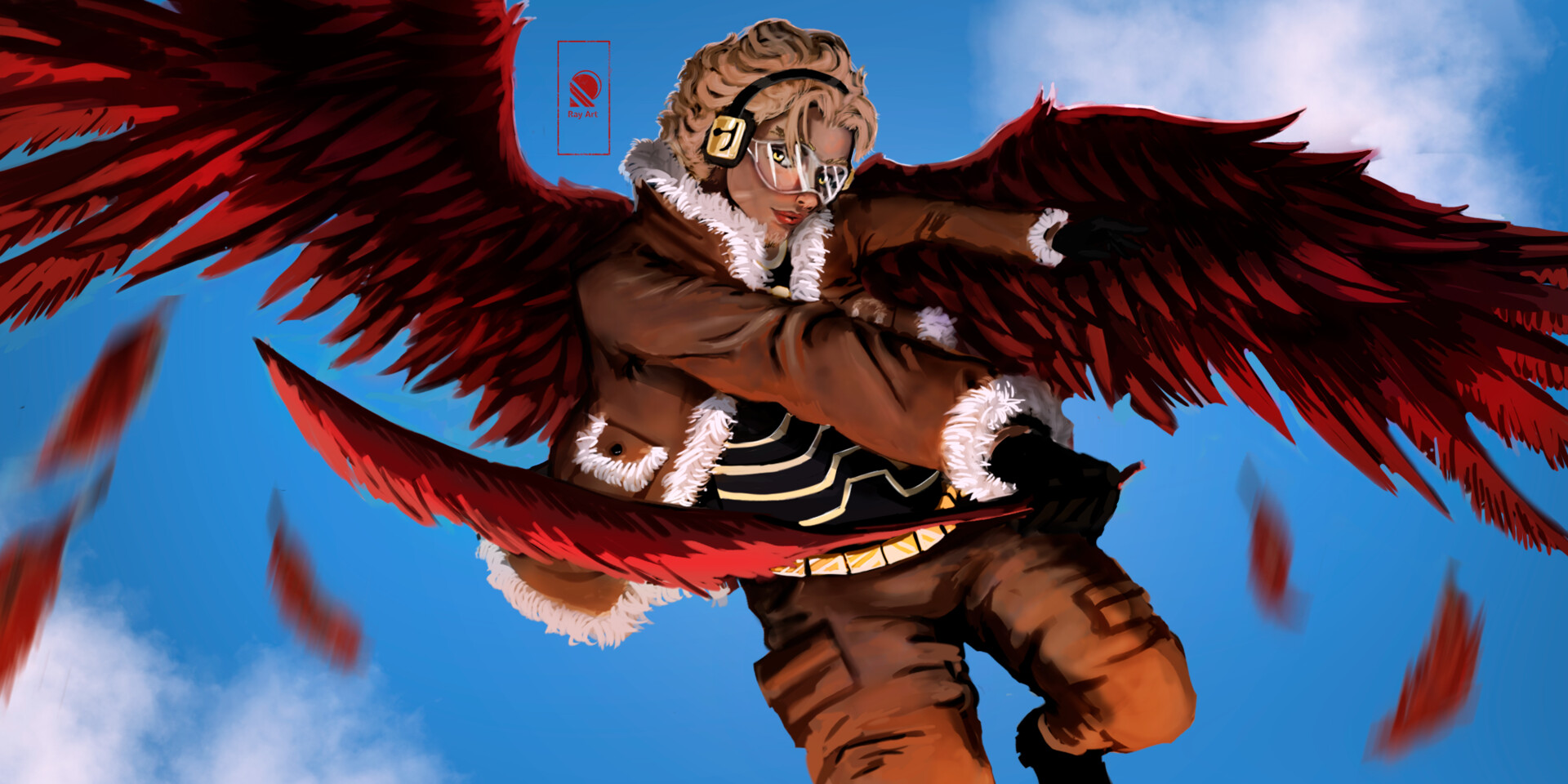 ArtStation - HAWKS MY HERO ACADEMIA