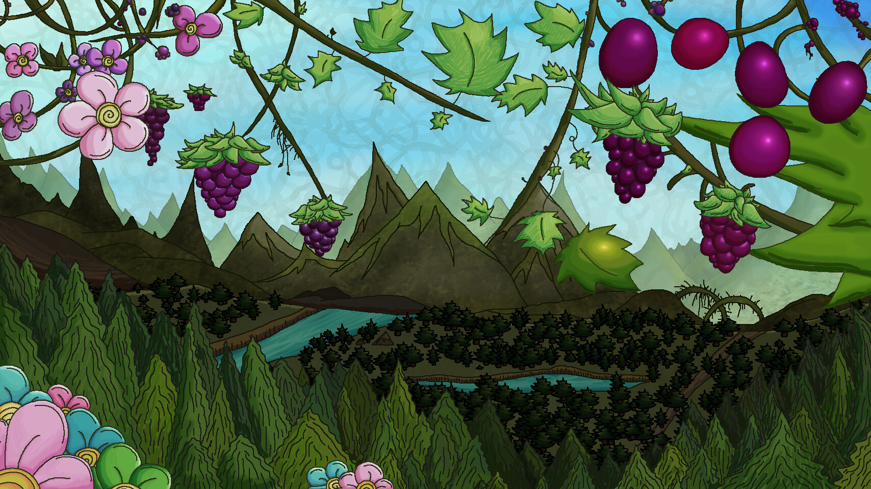 ArtStation - Cardboard Forest ~ Grapes