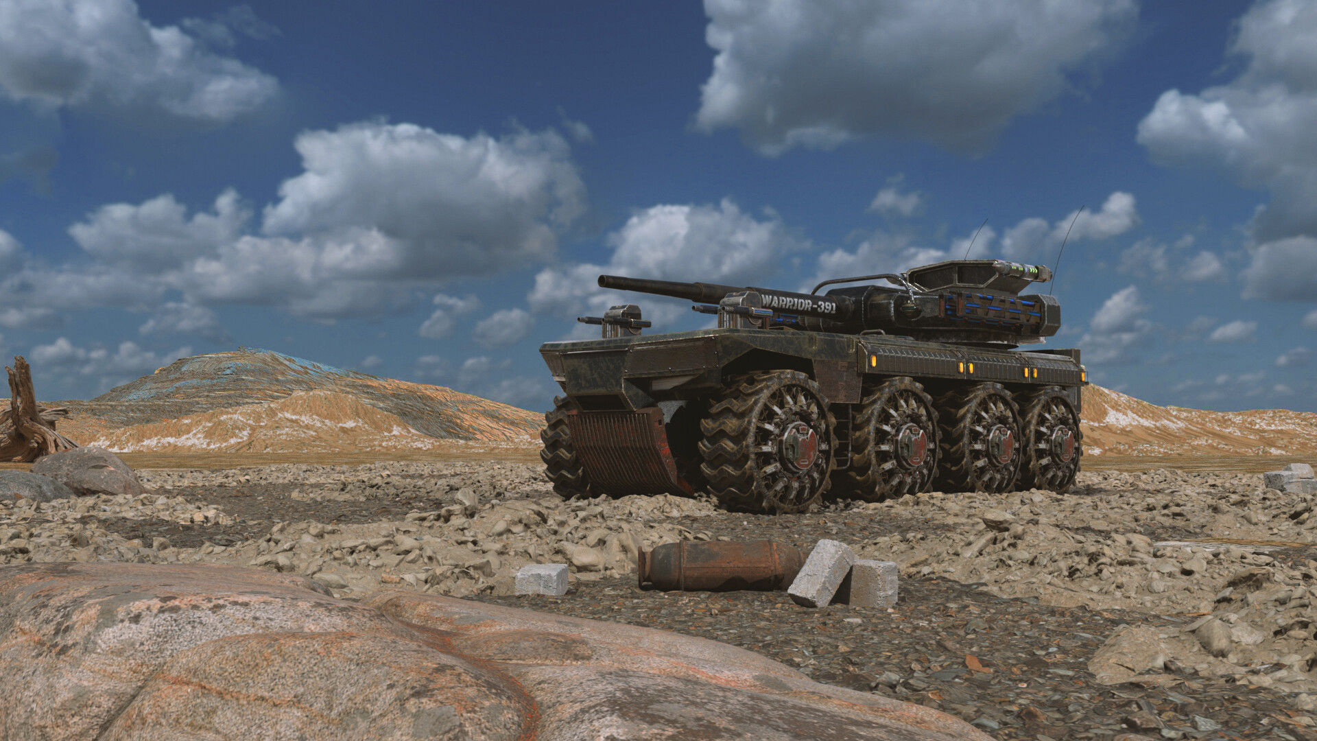 ArtStation - FUTURISTIC SCI FI MILITARY TANK