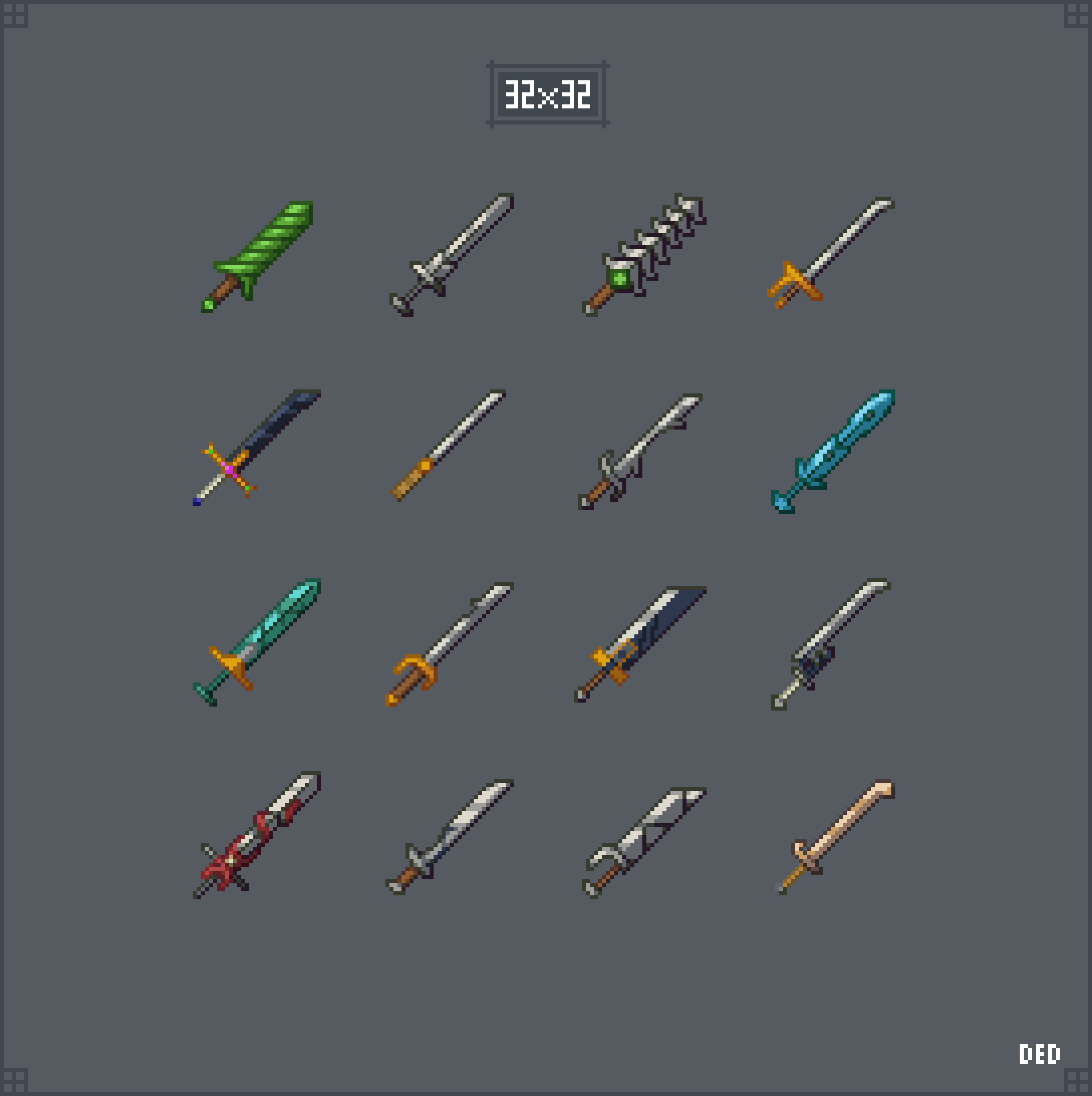 ArtStation - Pixel sword 32x32