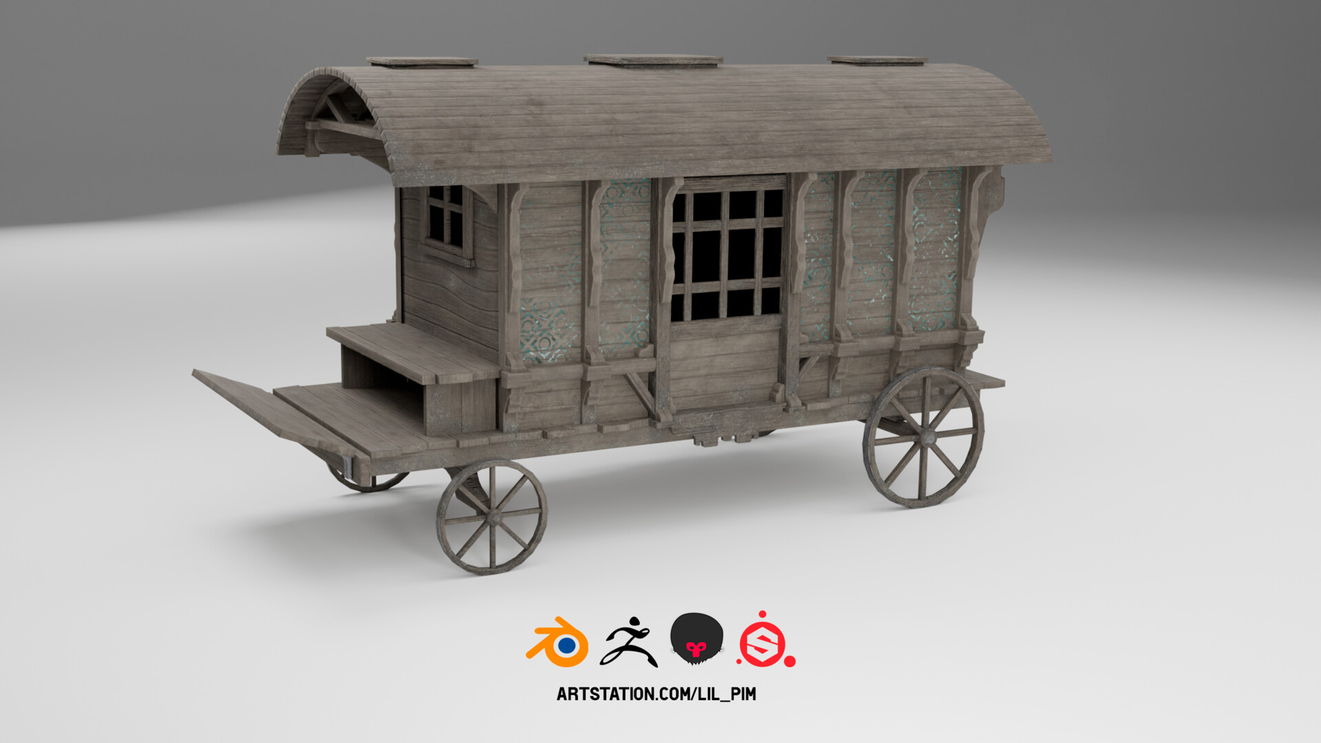ArtStation - Medieval Prison Wagon