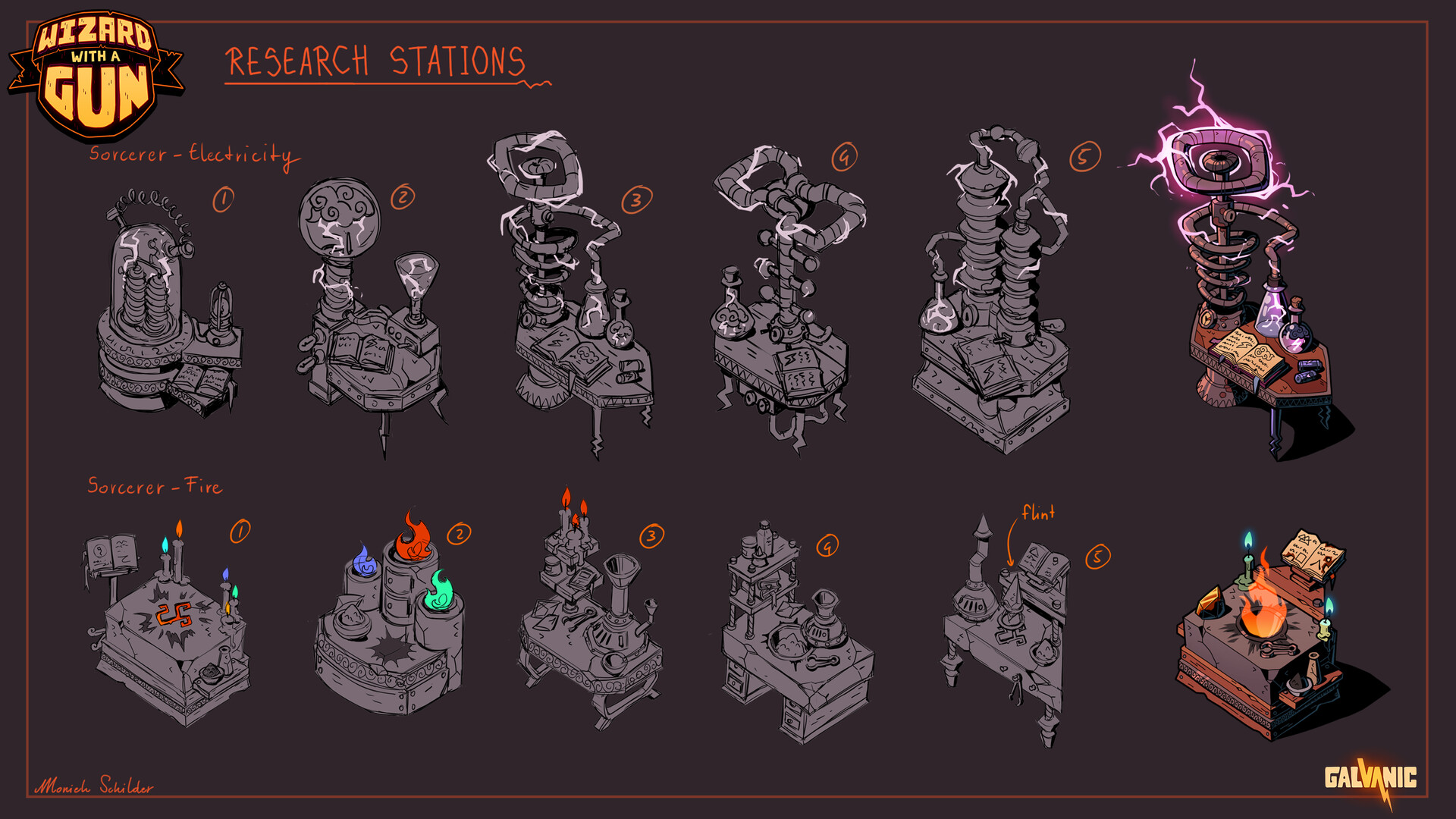 Moniek Schilder - Concept Artist - Wizard with a Gun - The Tower Props