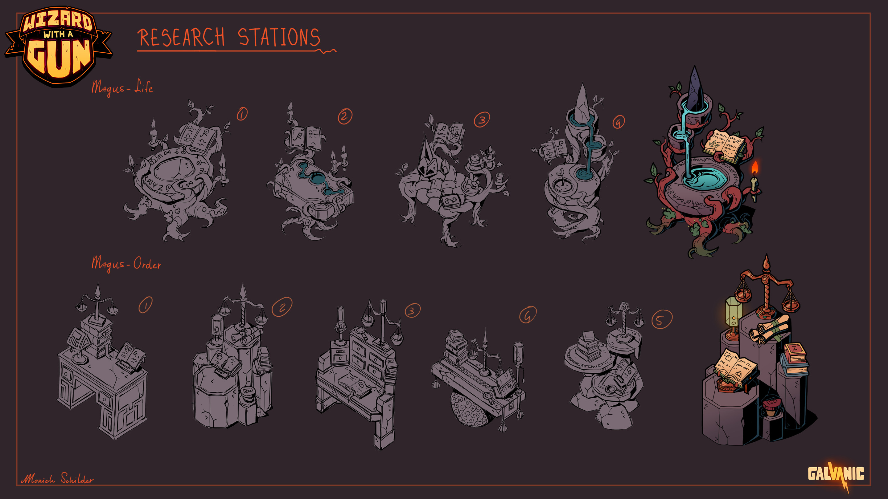 Moniek Schilder - Concept Artist - Wizard with a Gun - The Tower Props