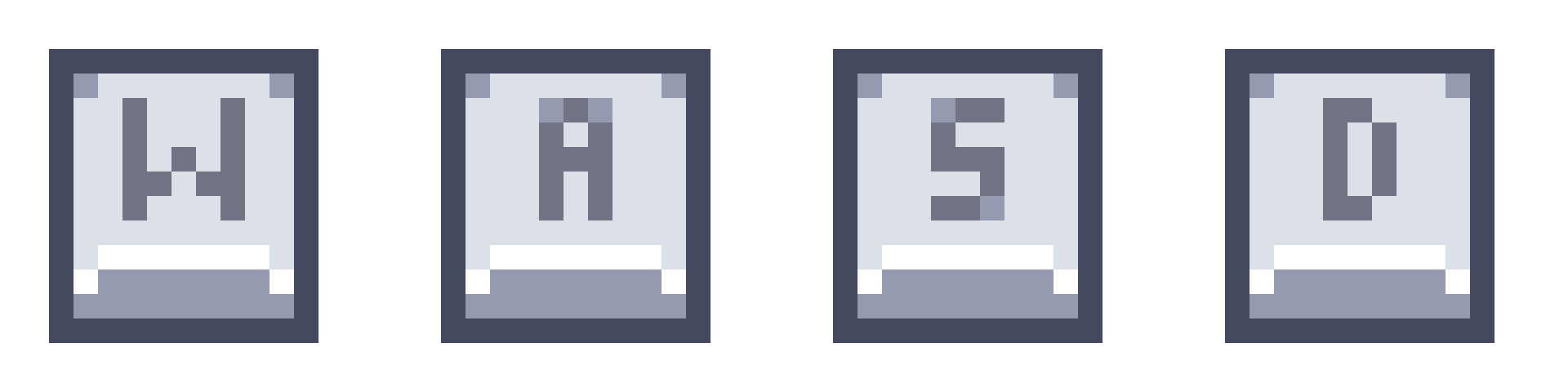 ArtStation - Keyboard W A S D animation 16x16