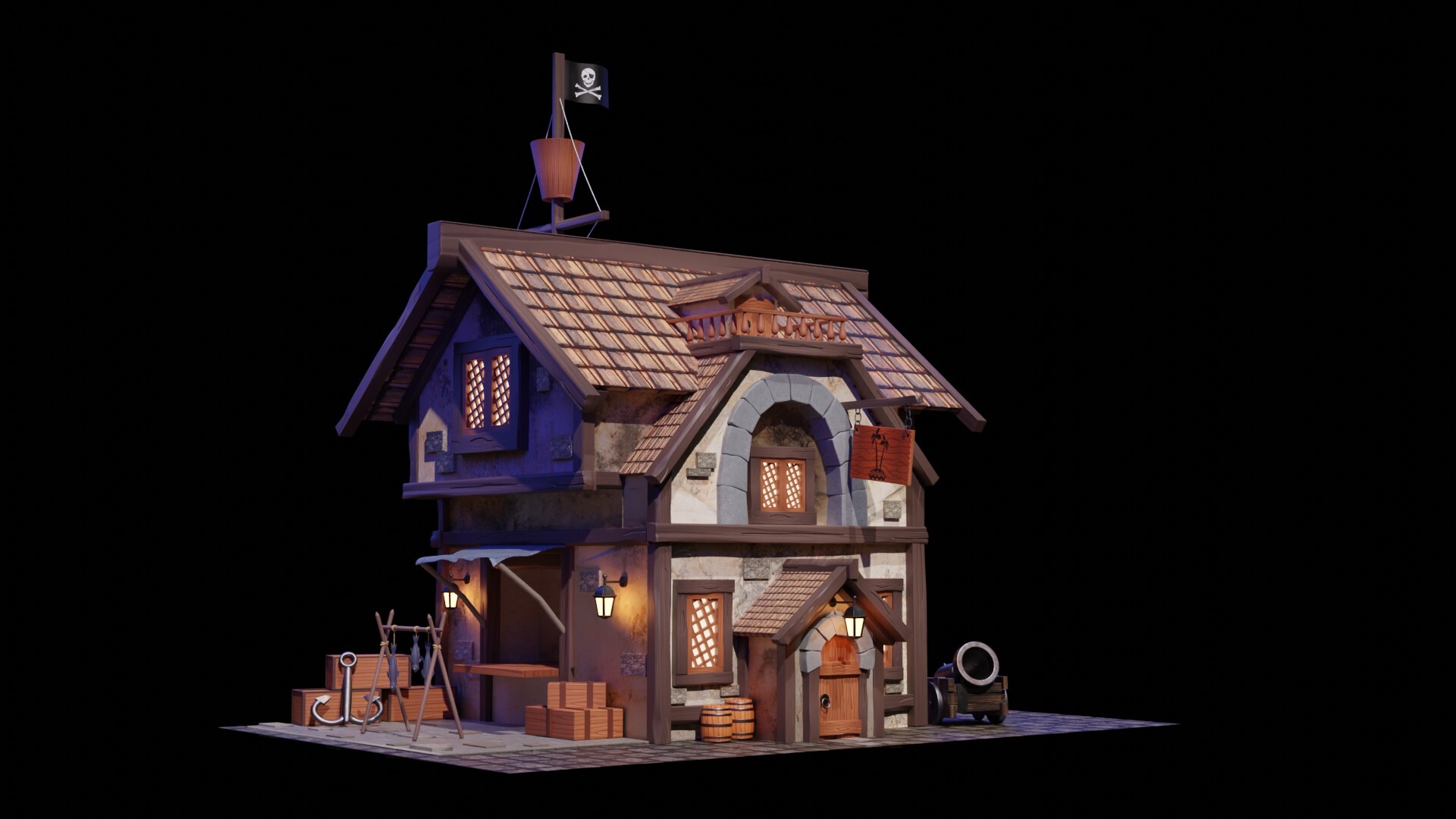 ArtStation - Pirate house