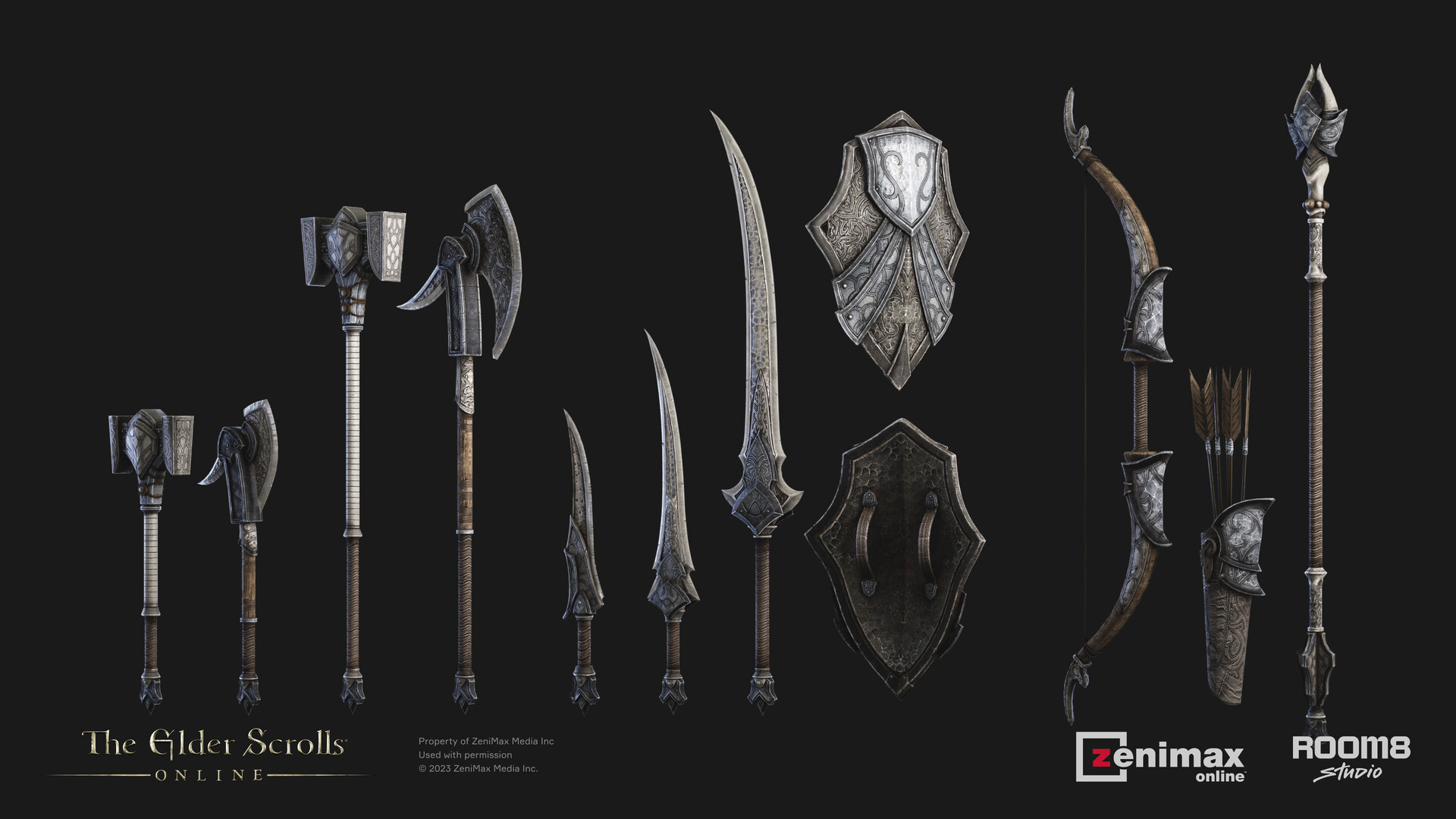 Room 8 Studio - Portfolio - Weapons (The Elder Scrolls)
