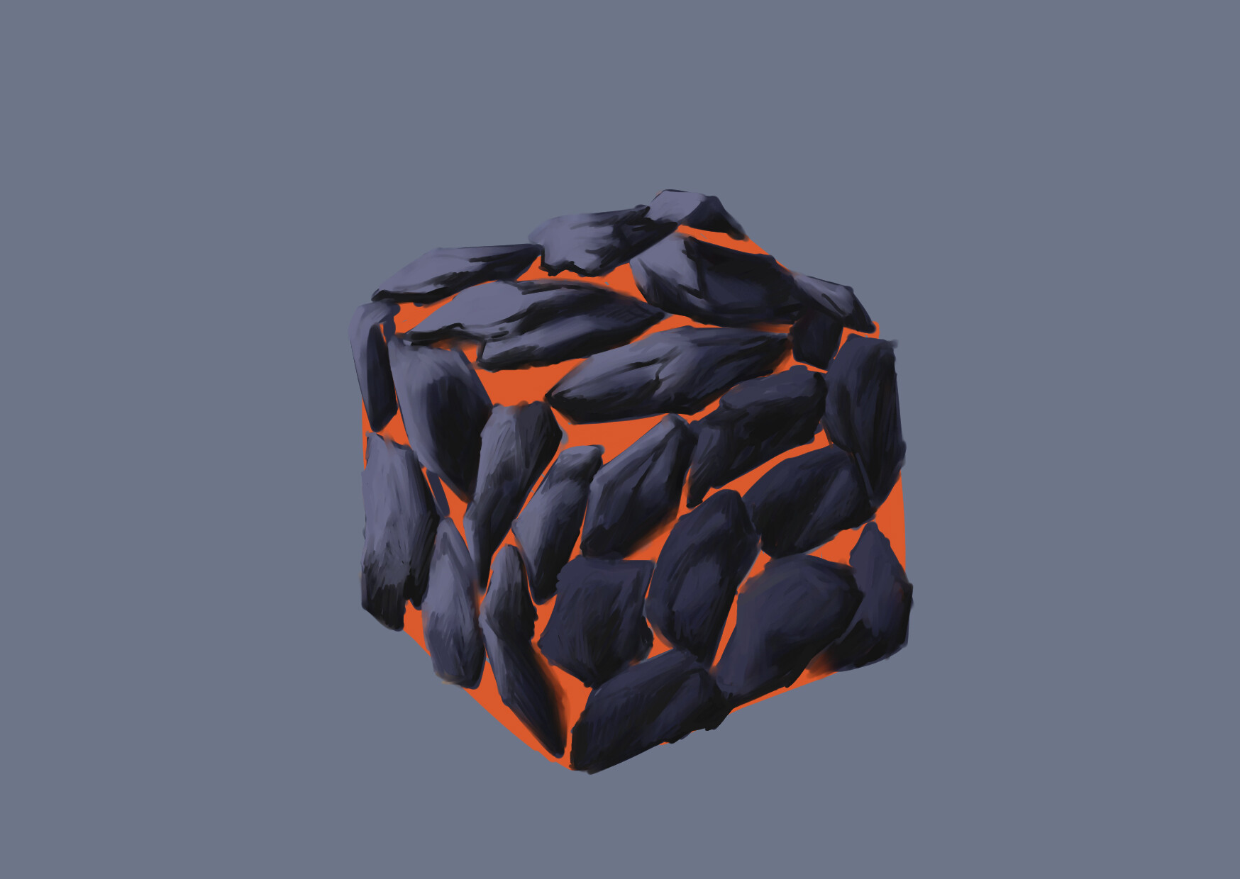 magma texture drawing