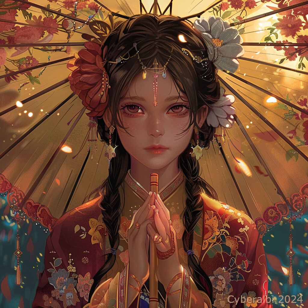 ArtStation - Pretty and charming girl