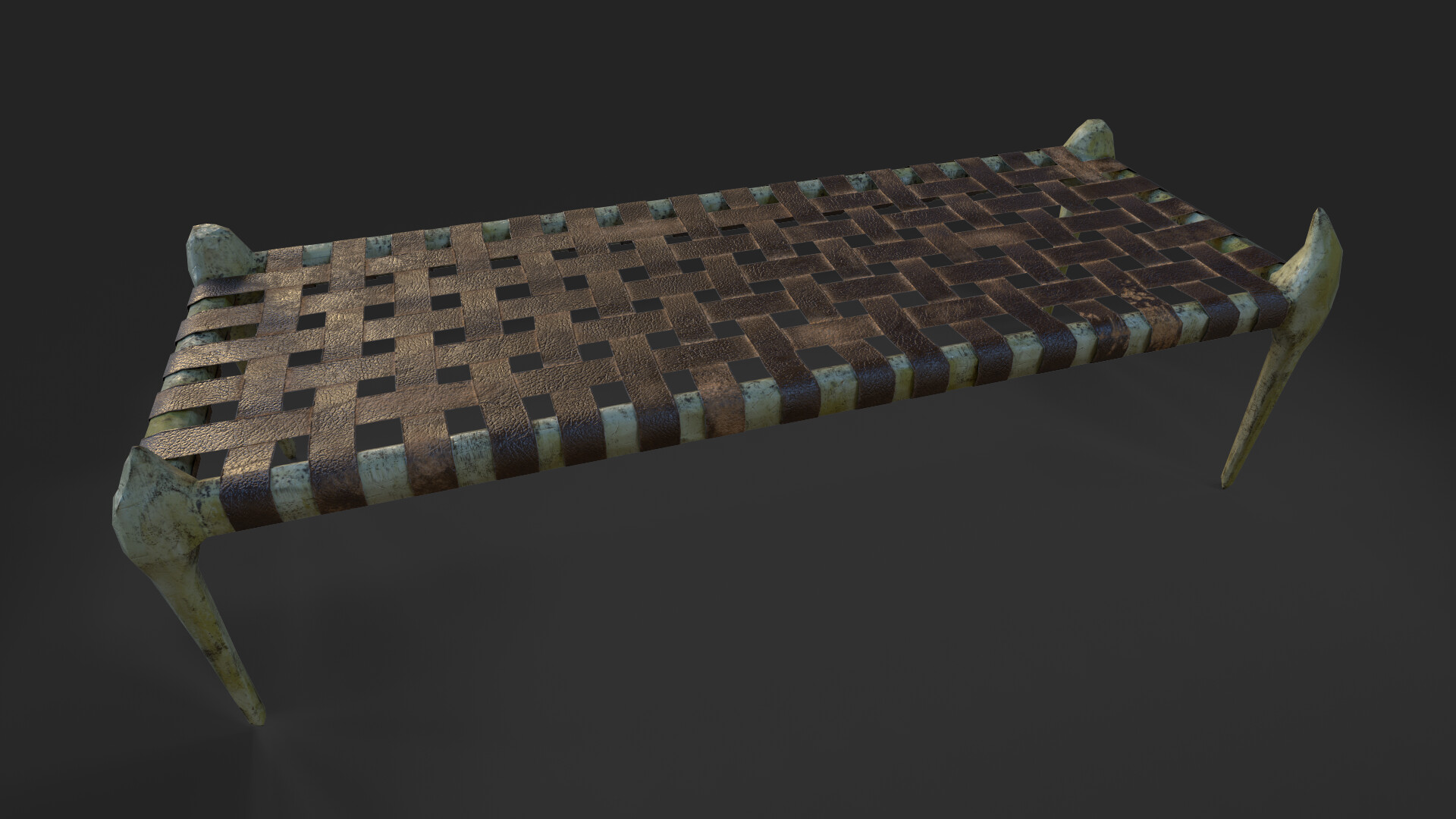 ArtStation - Tribal bench