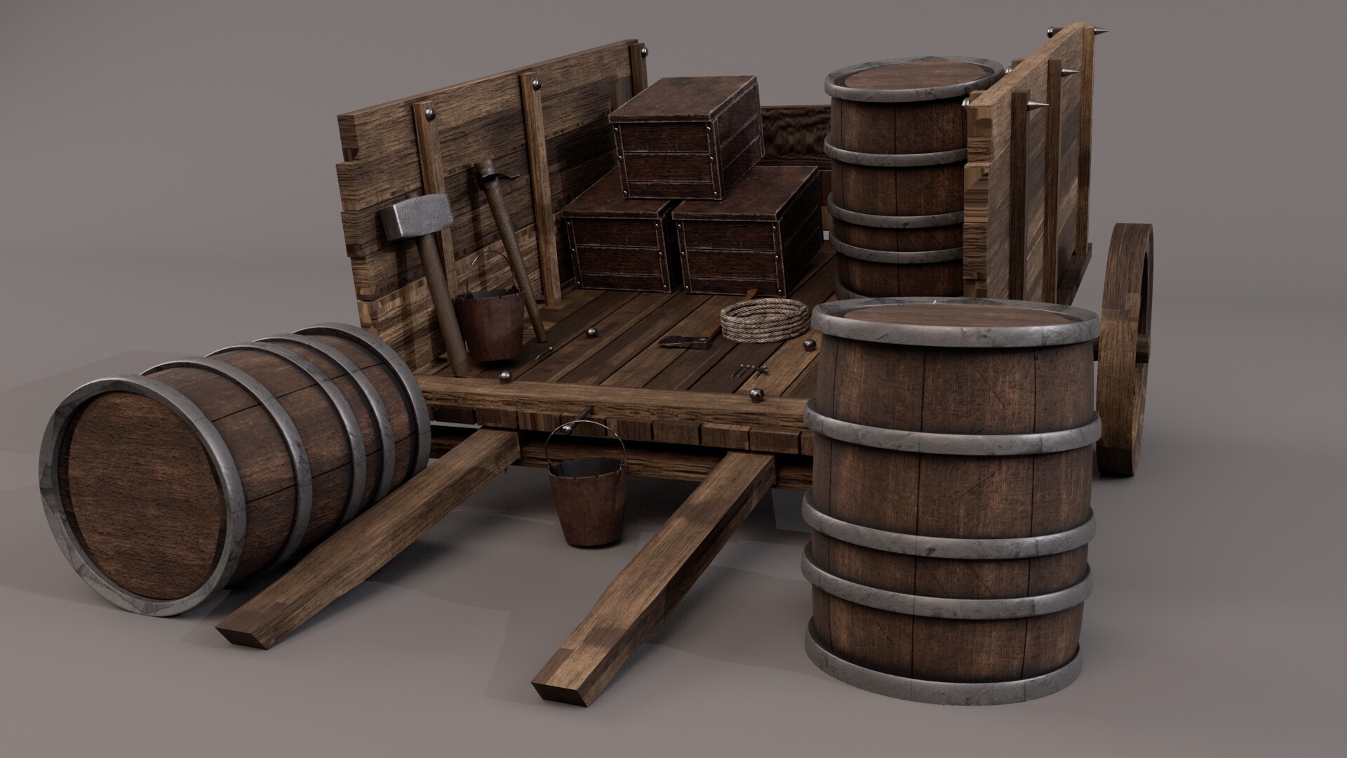 ArtStation - Medieval Prop Set