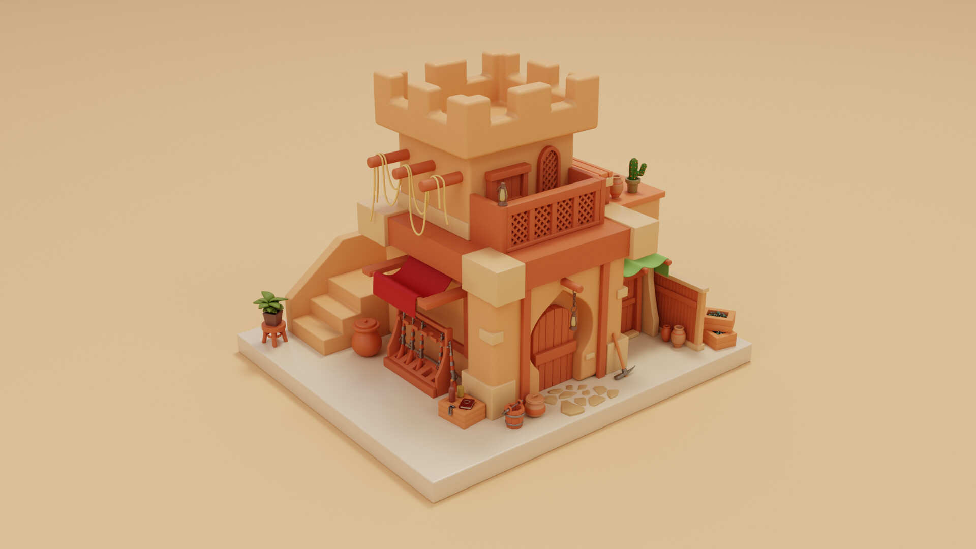 ArtStation - Desert Houses