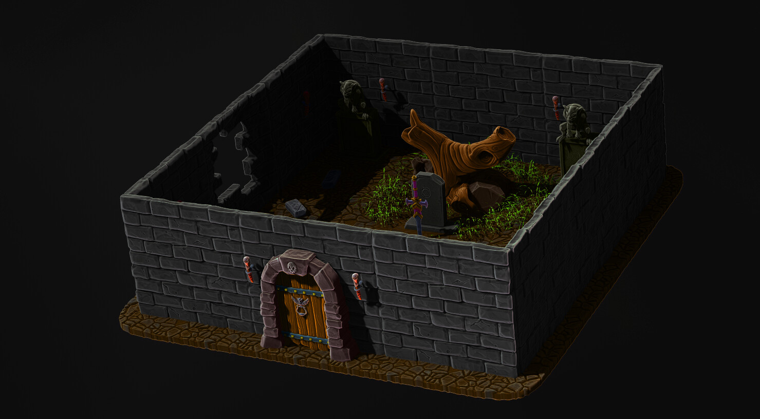 ArtStation - Sculpted Dungeon Diorama
