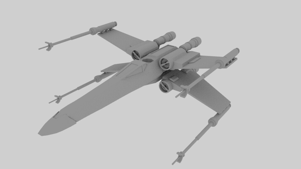 ArtStation - X-Wing Model Render
