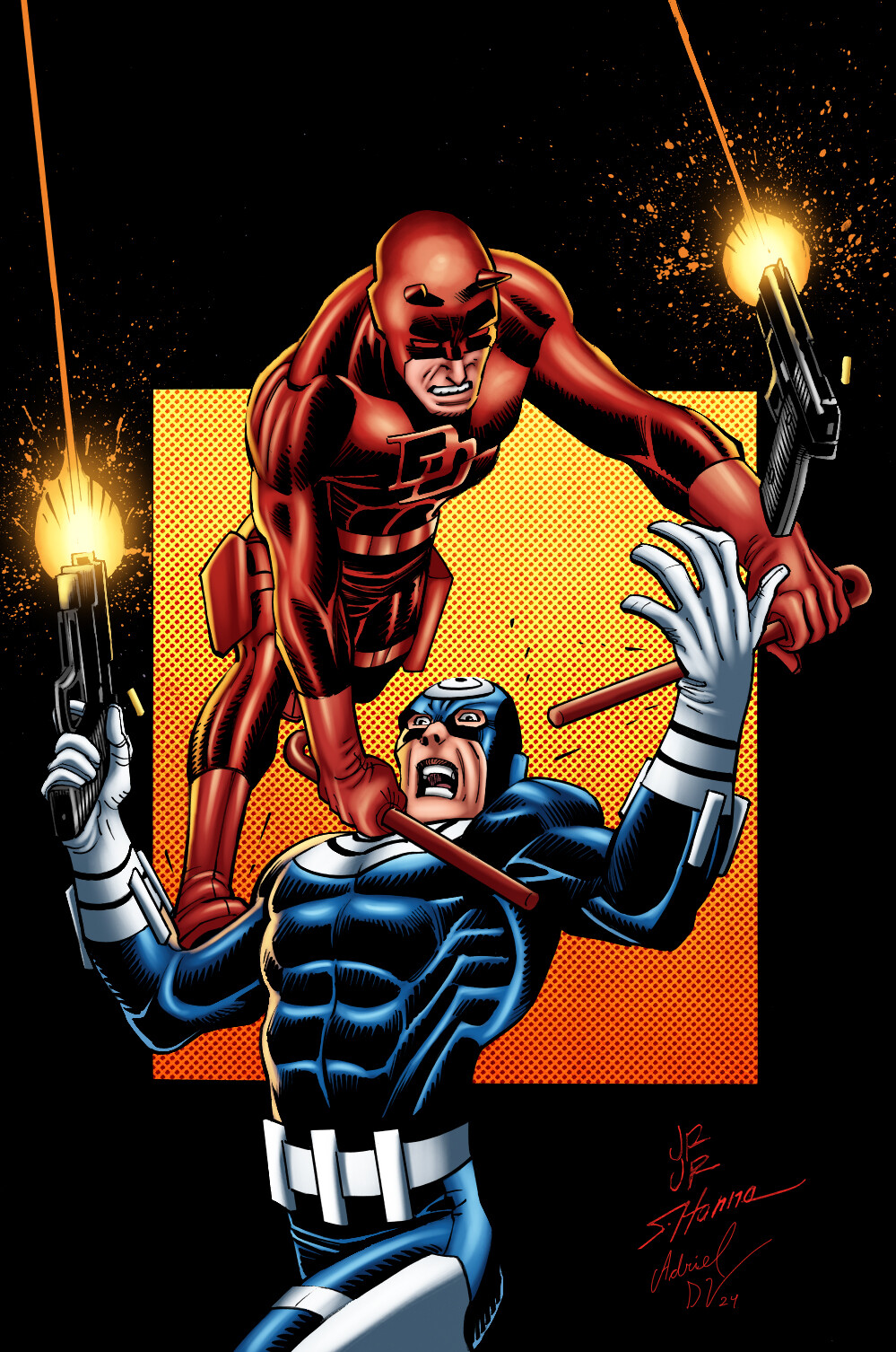 Adriel Dalla Vecchia - Daredevil vs Bullseye COLORS sample