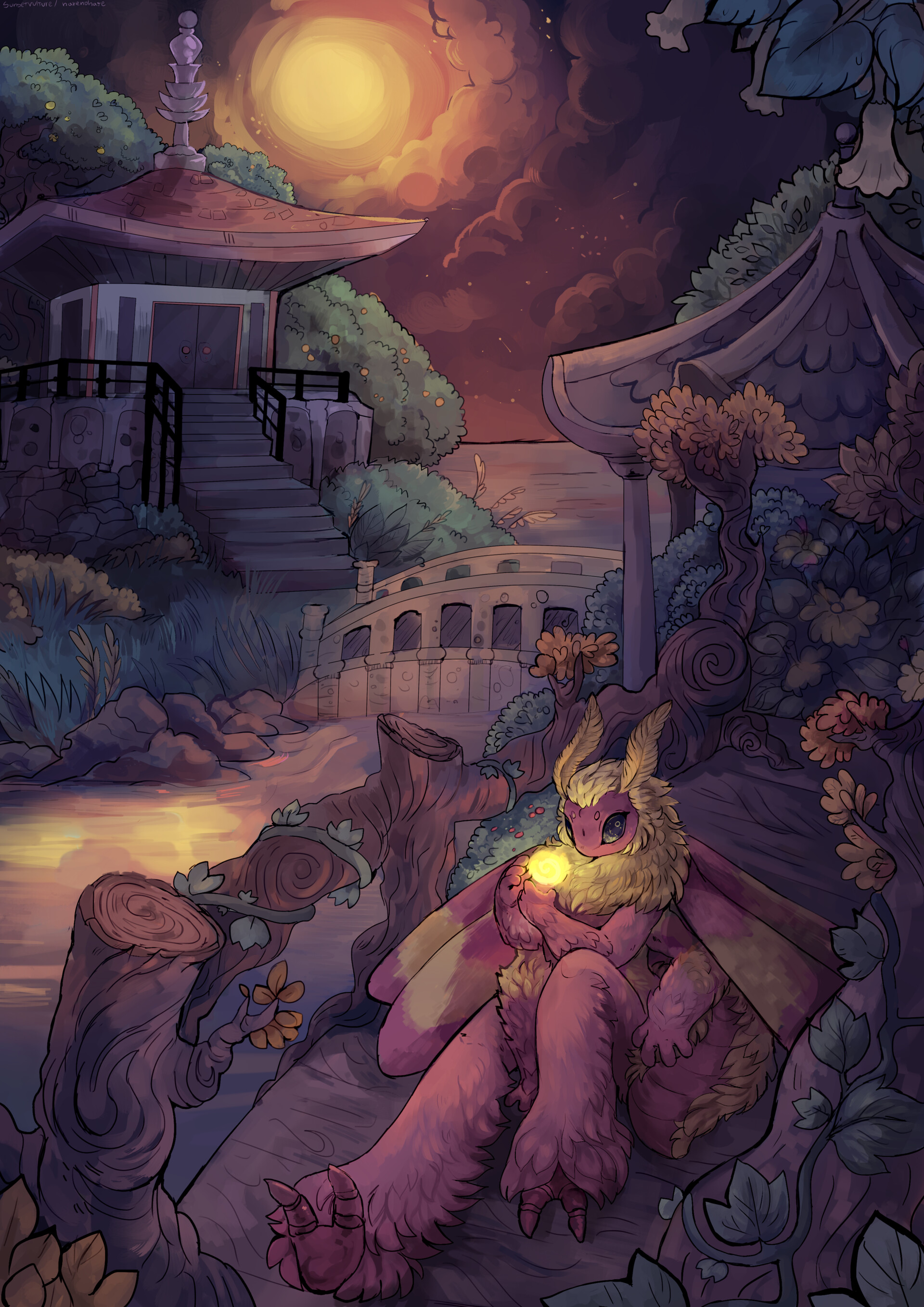 ArtStation - moth and flame