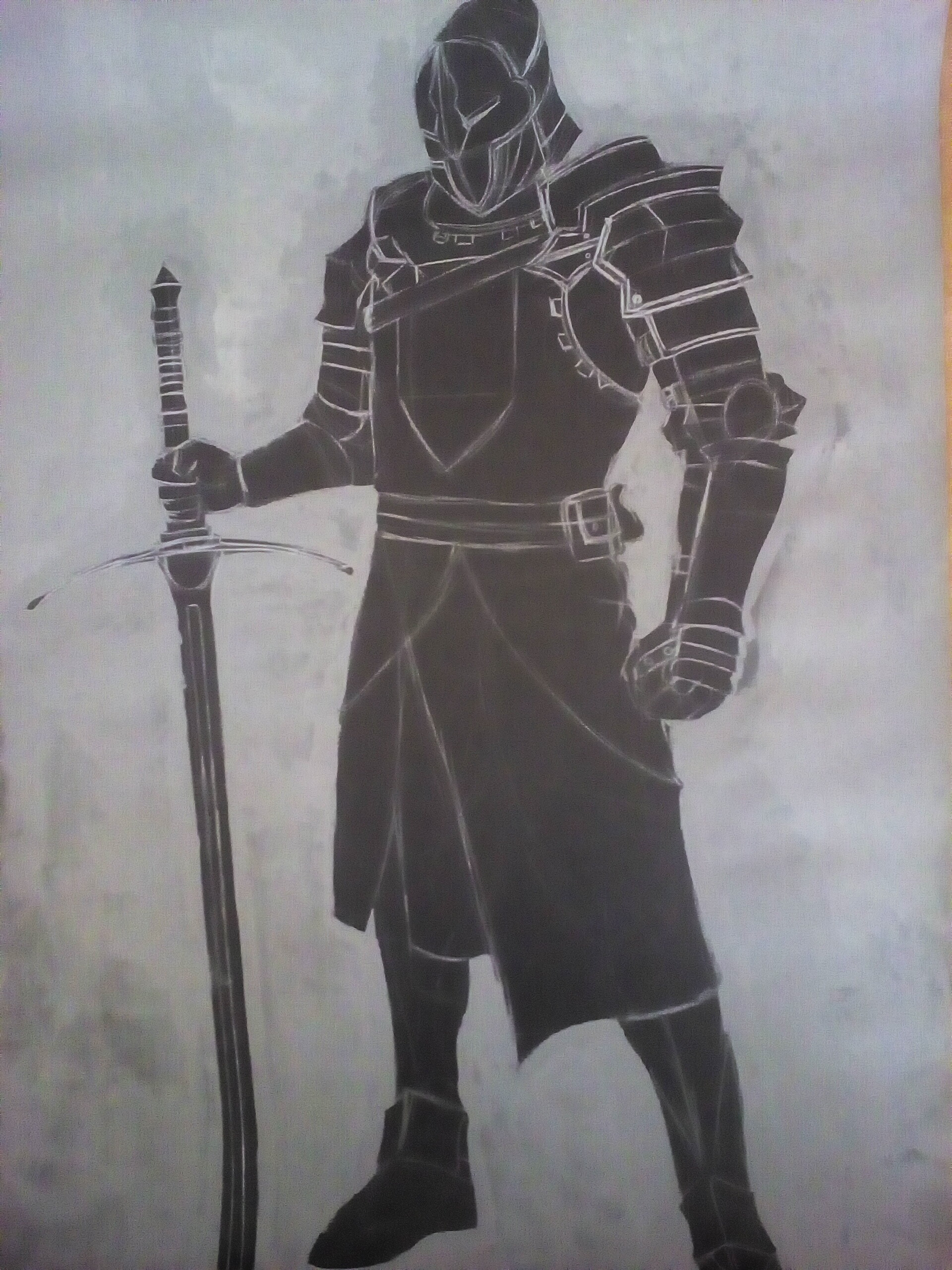 ArtStation - Knight acrylic