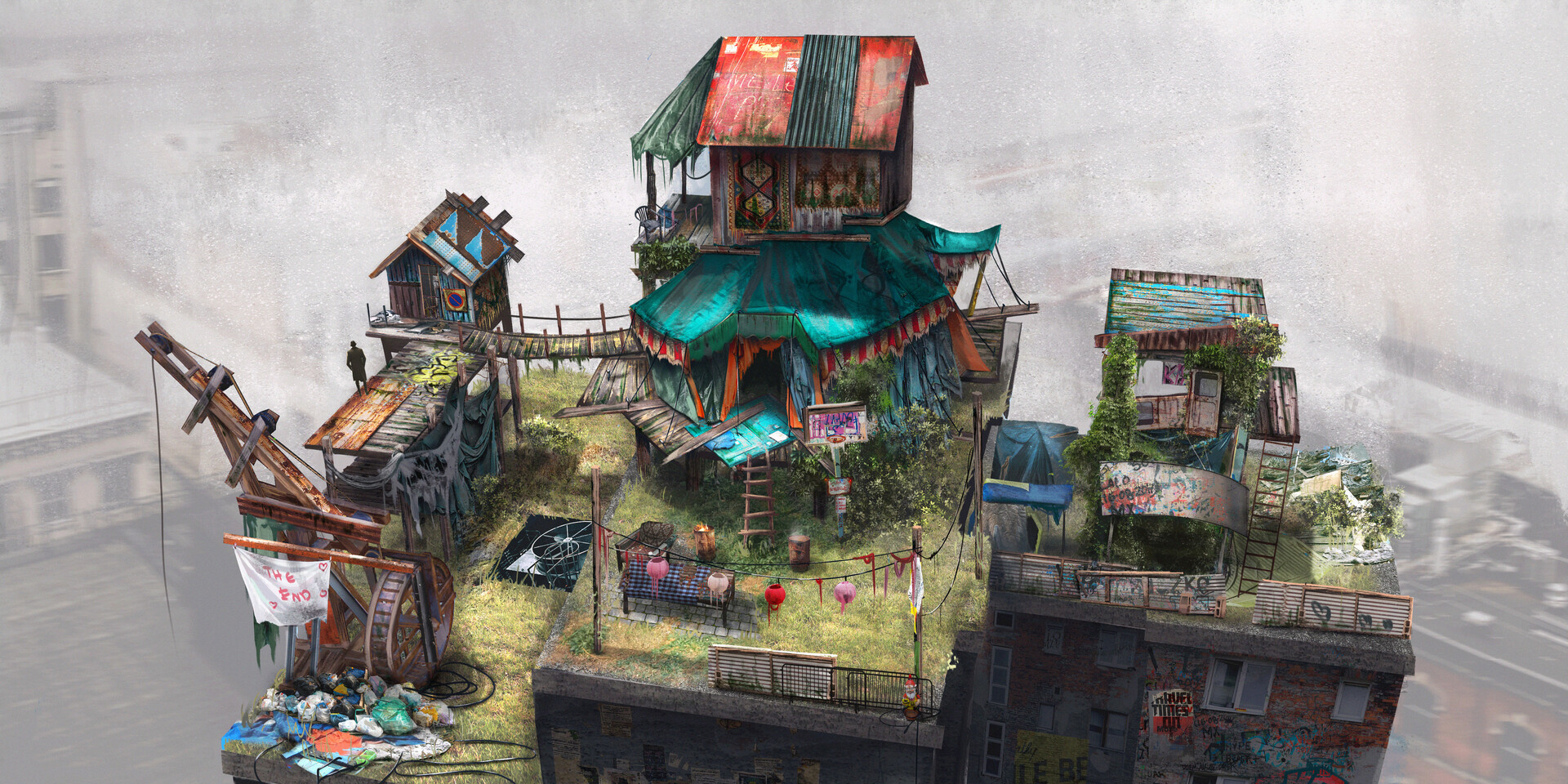 ArtStation - Postapo buildings- inspired by Dying Light 2