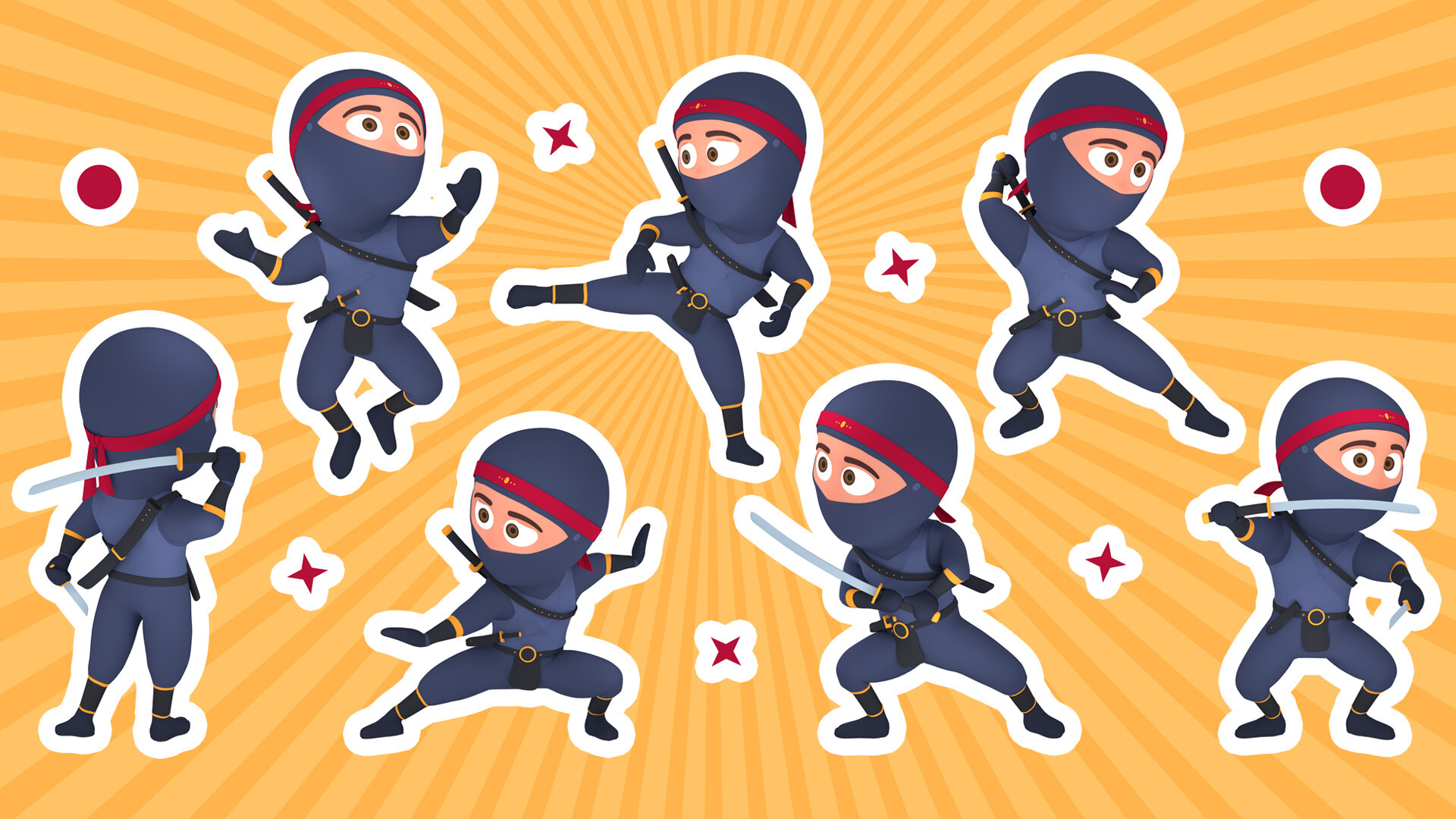 ArtStation - Ninja Cartoon Warrior