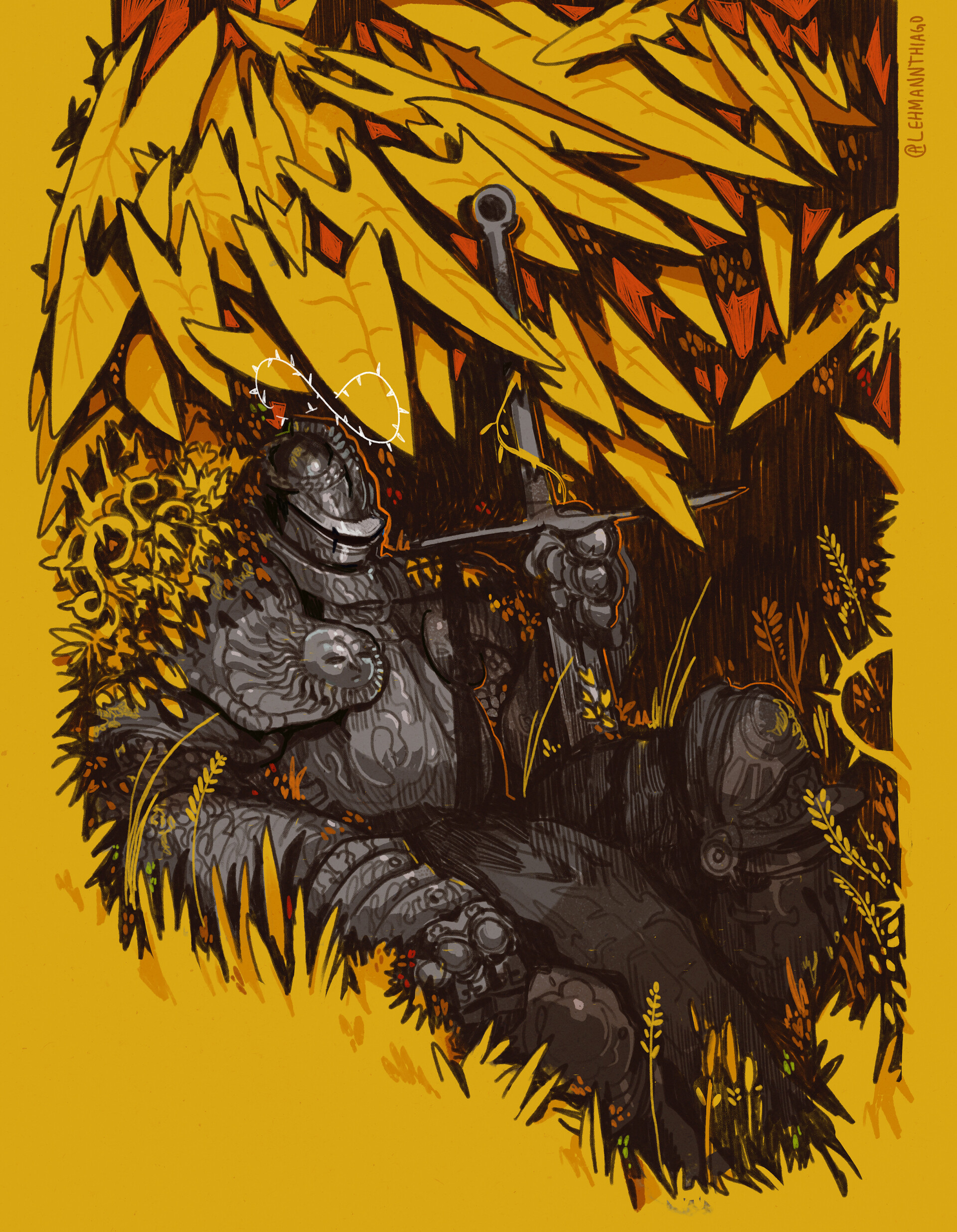 ArtStation - Yellow Knight