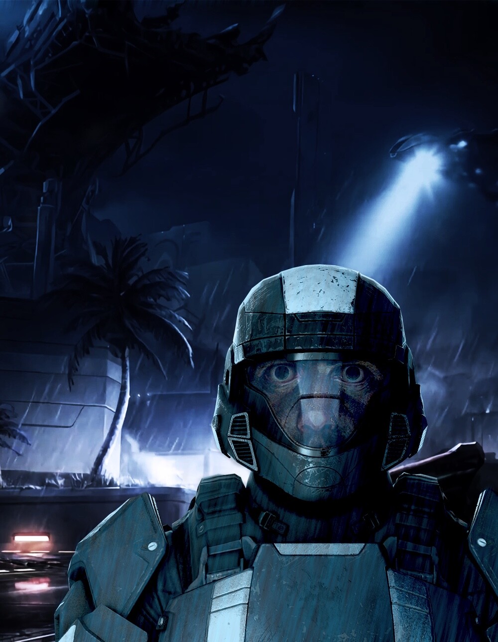 thousand yard stare background