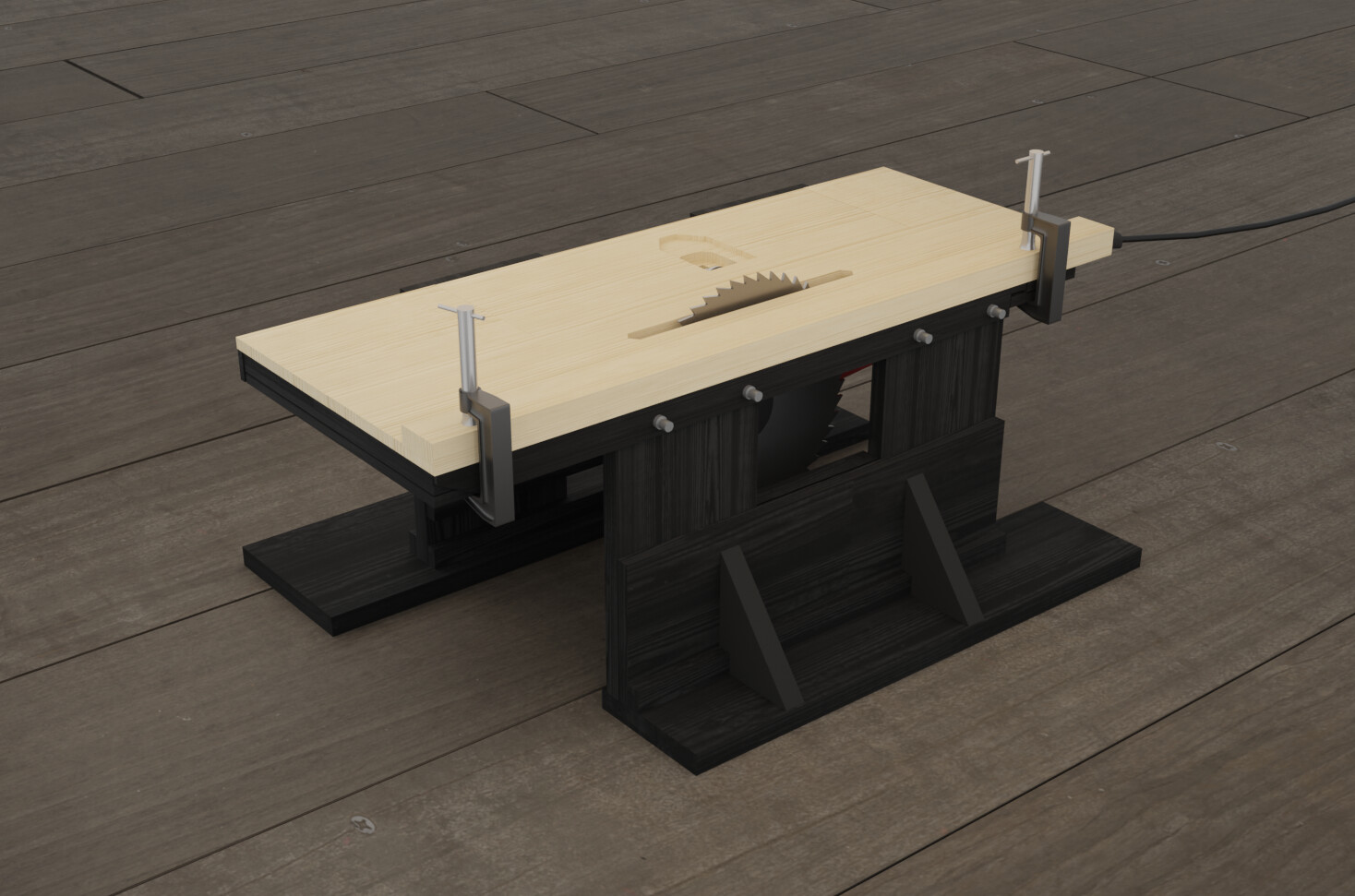 ArtStation - Portable mini workbench for angle grinder