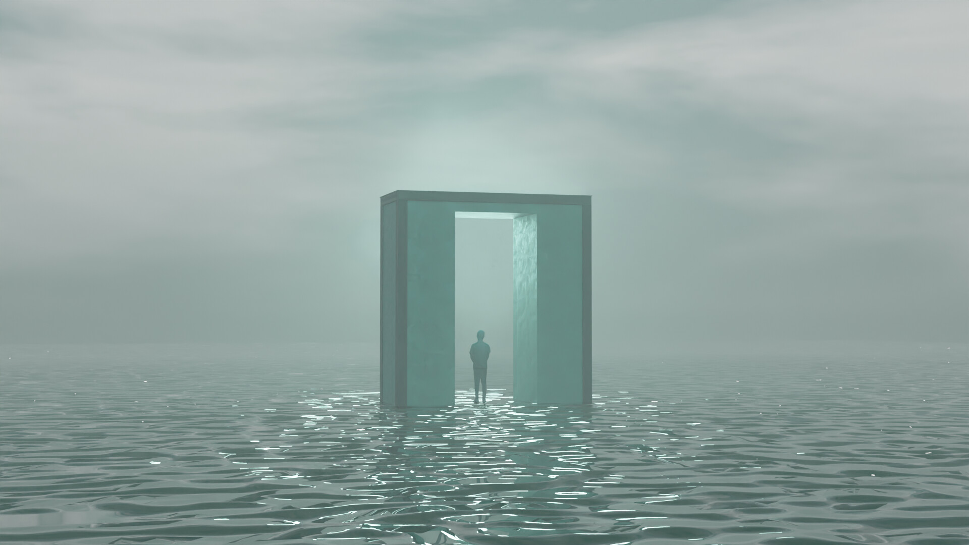 ArtStation - Man Standing on Water