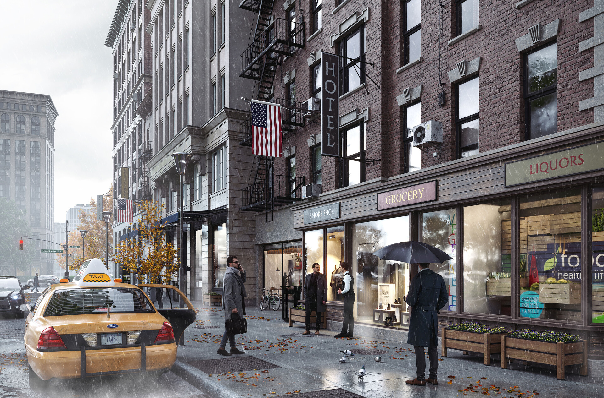 ArtStation - NY st. Archiviz fantasy