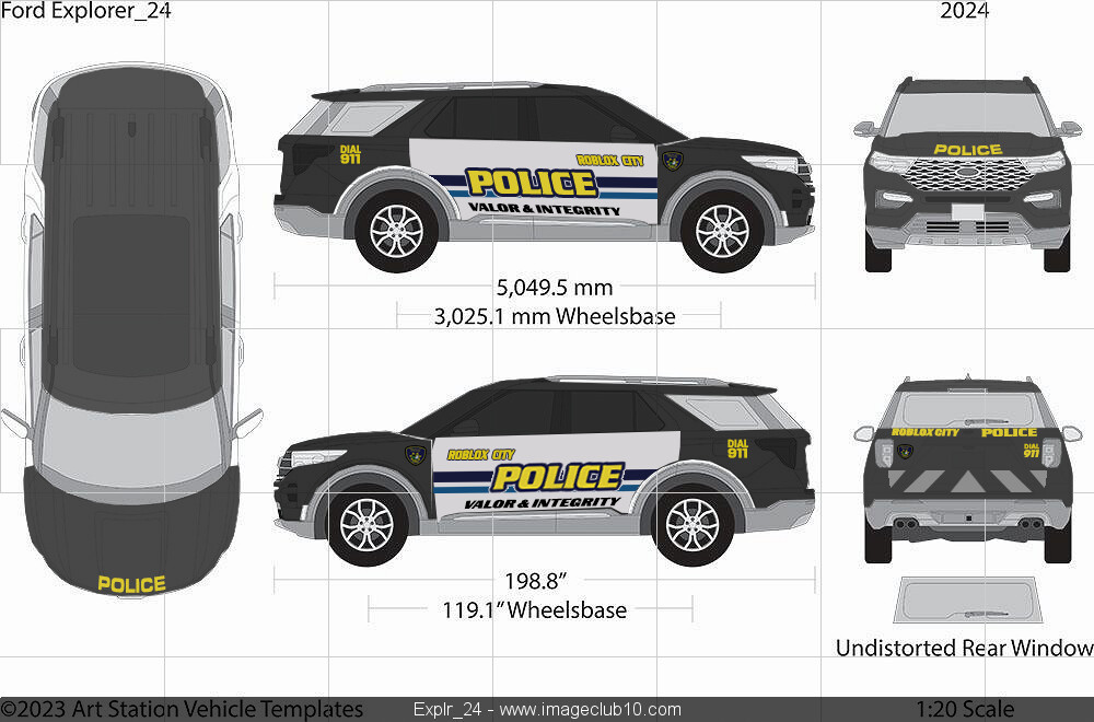 ArtStation - [Sketch] Roblox City Police Department 2020 Ford Police ...