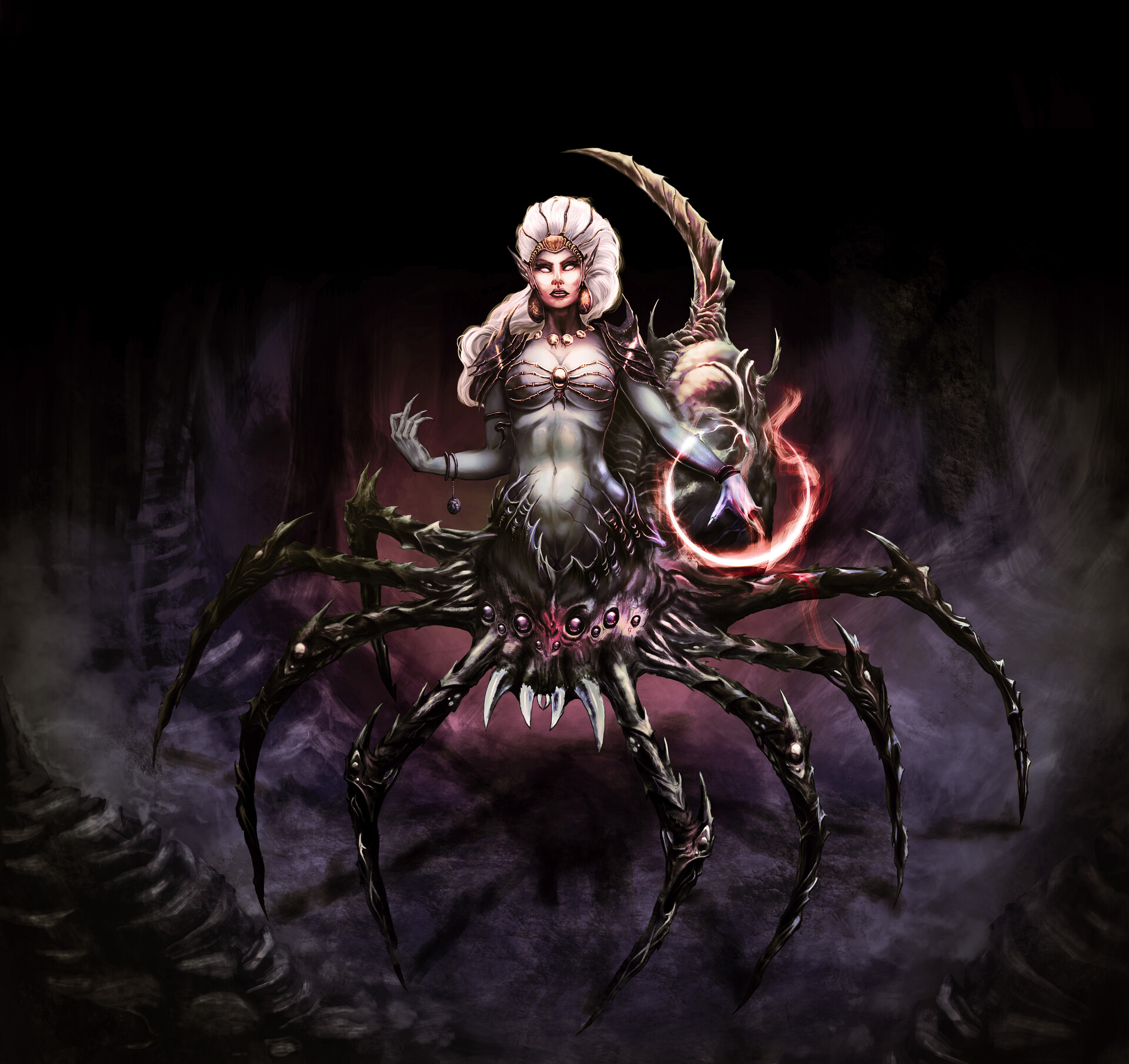 ArtStation - DRIDER DROW ENCHANTRESS