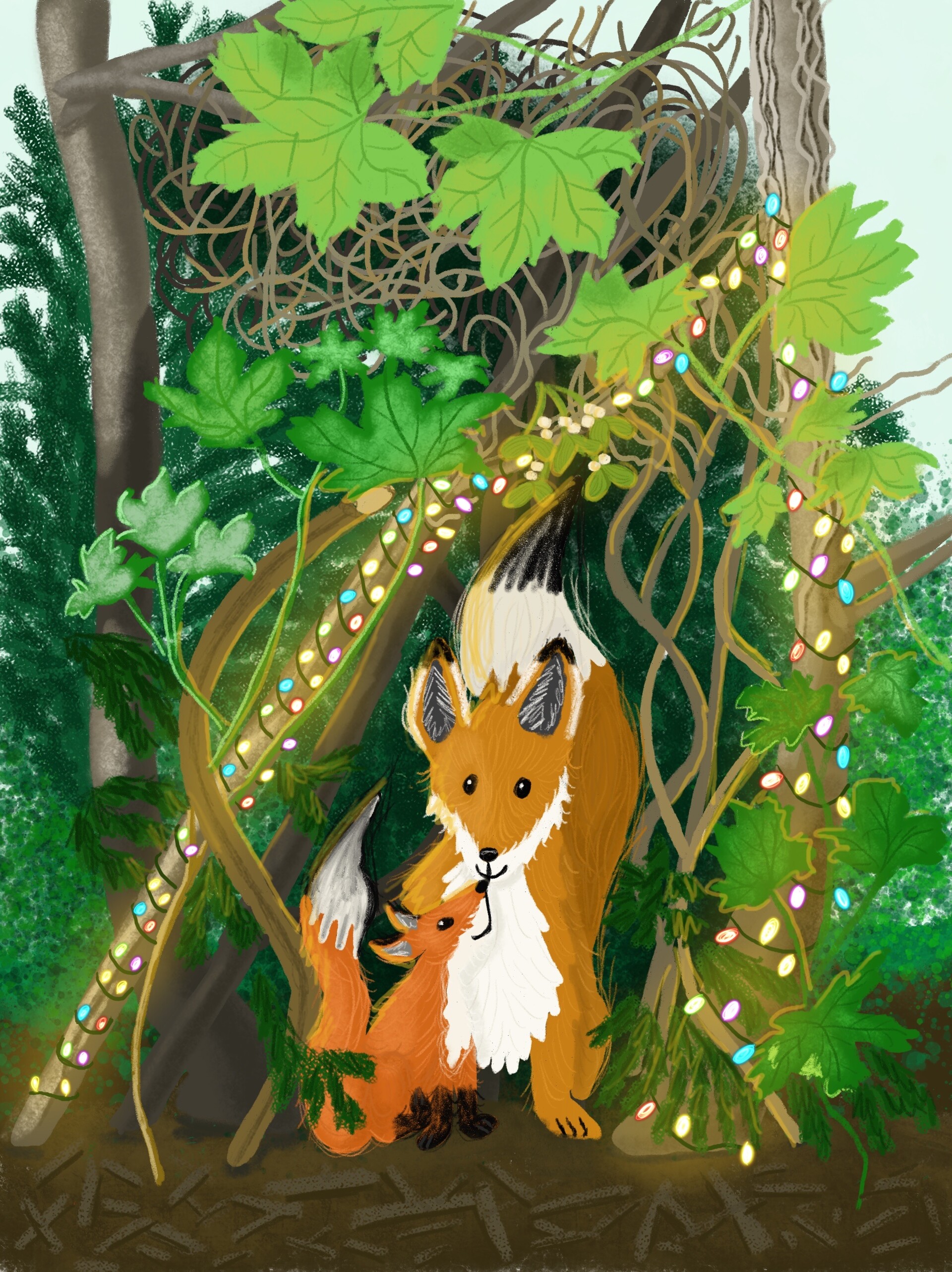ArtStation - Festive Fox Den