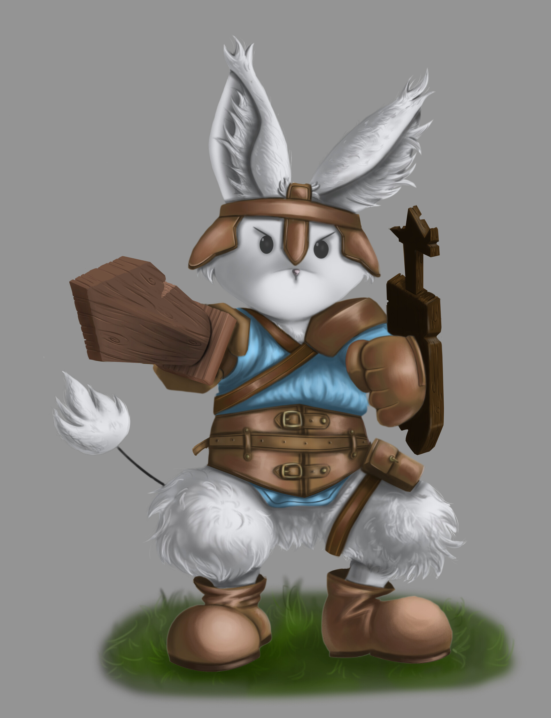 ArtStation - Rabbito the warrior
