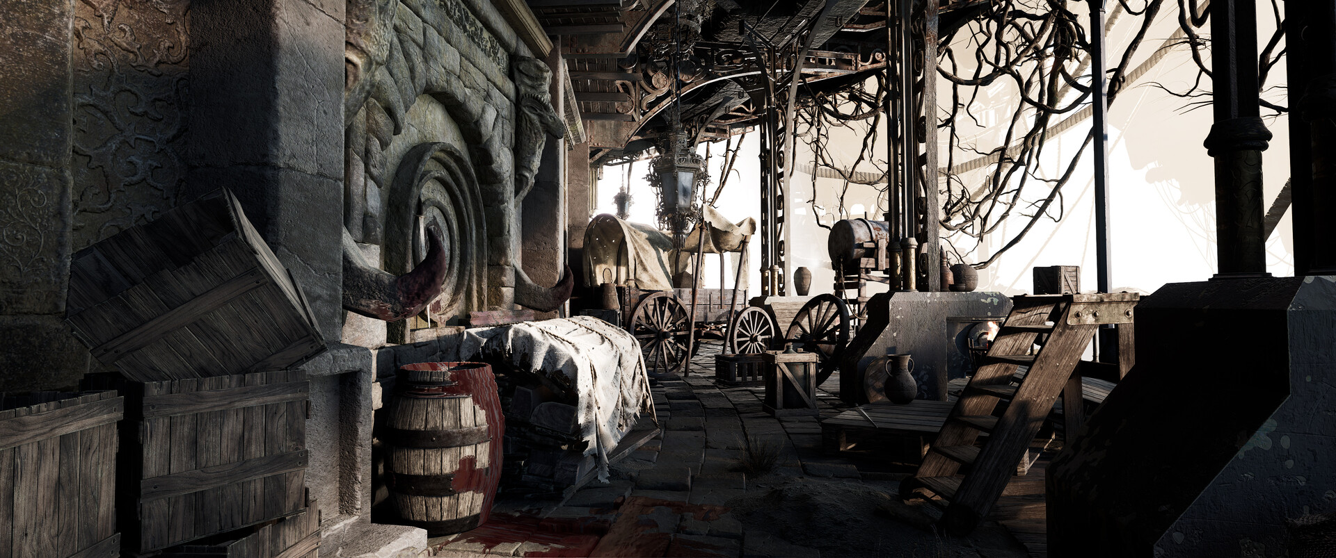 GH Jang - Ruined corridor