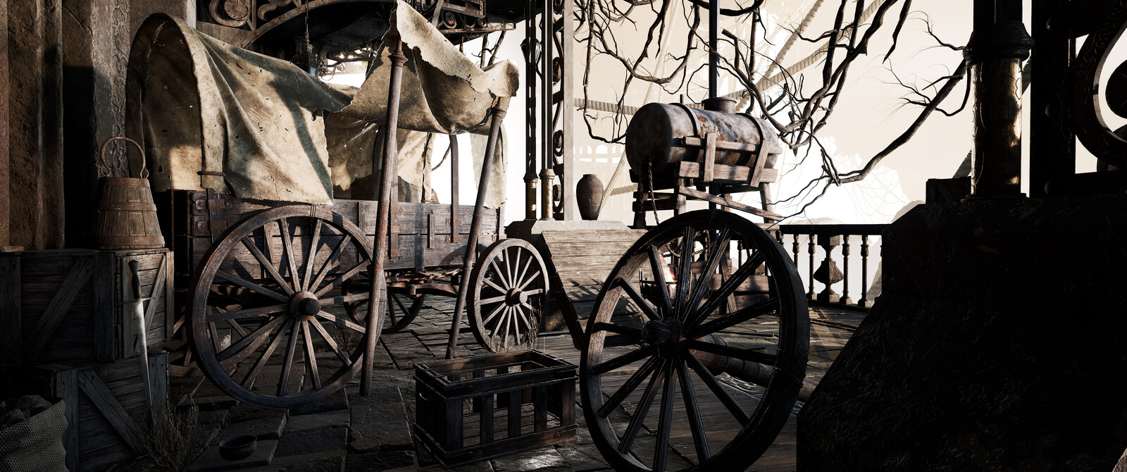 GH Jang - Ruined corridor