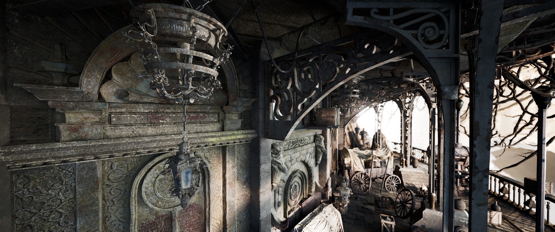 GH Jang - Ruined corridor