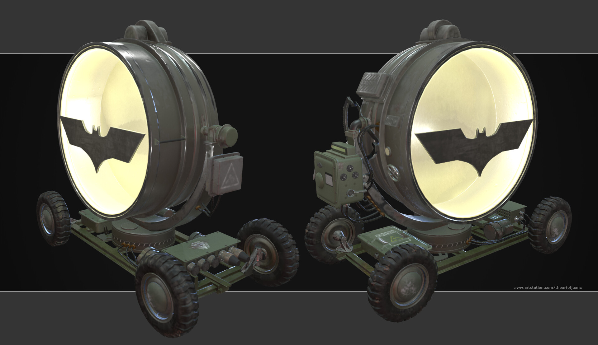 Juan Castellon - batman signal/ WWI search light