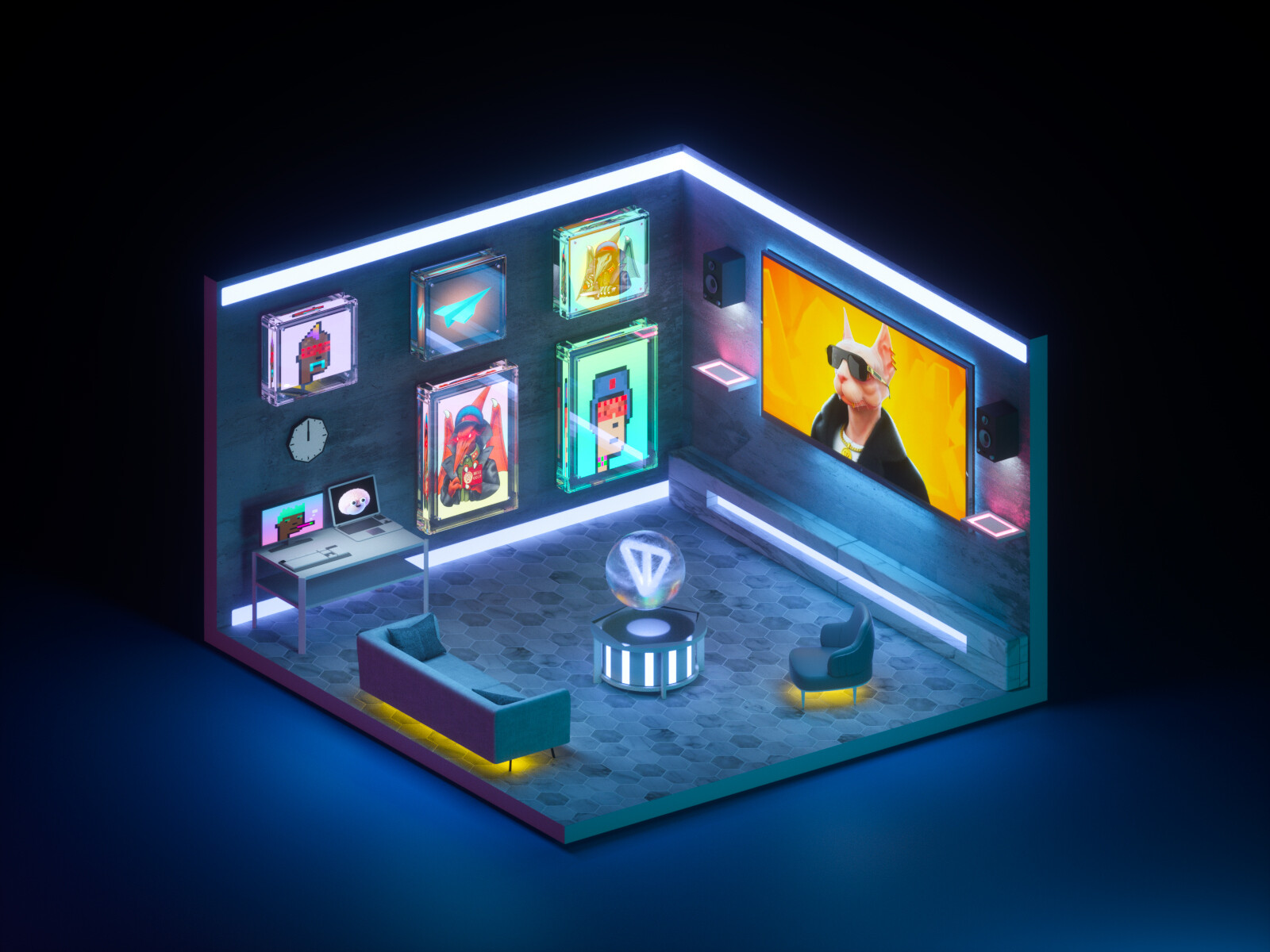 ArtStation - Isometric room